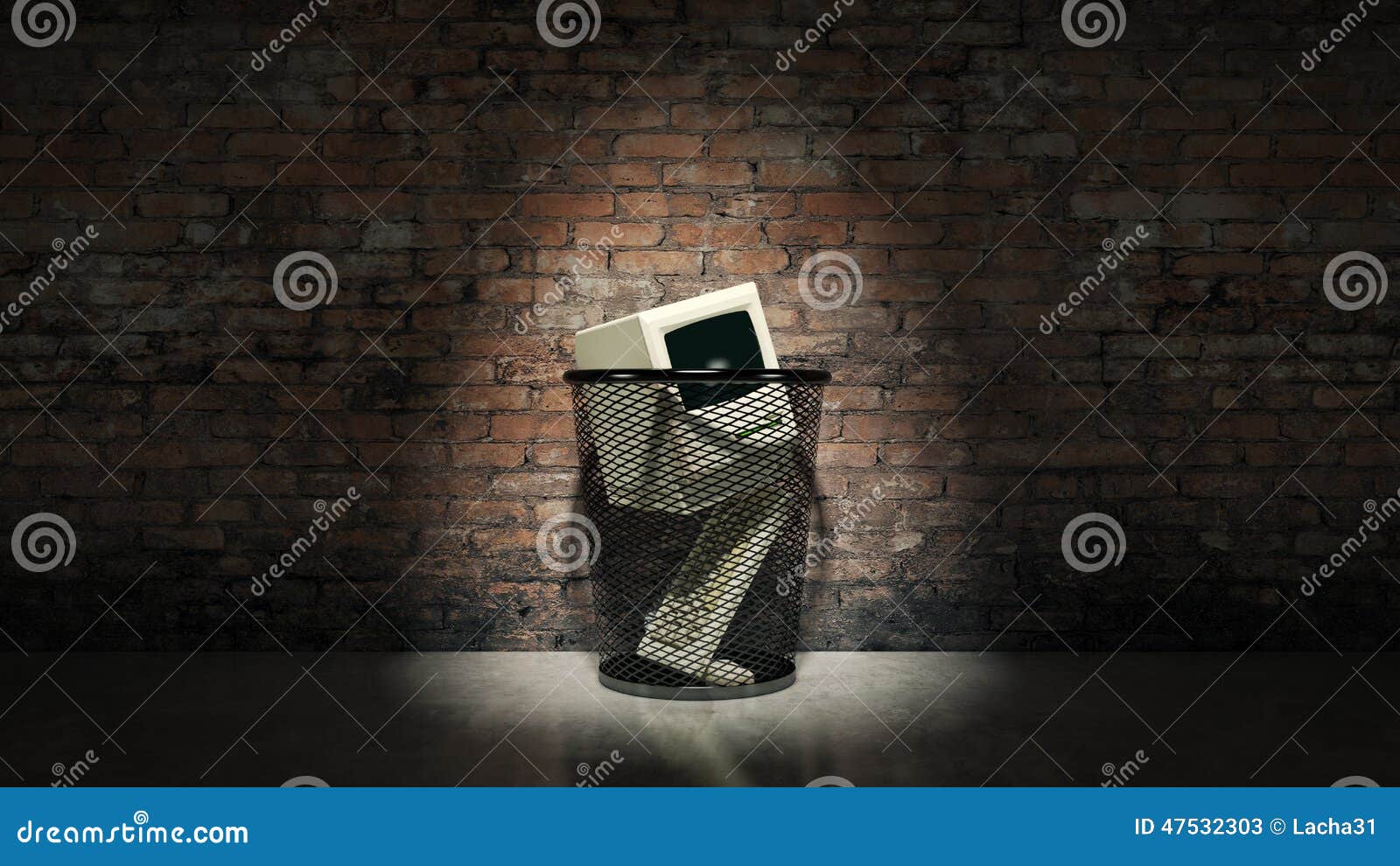 An Old Vintage Obsolete Computer. Stock Illustration - Illustration of ...
