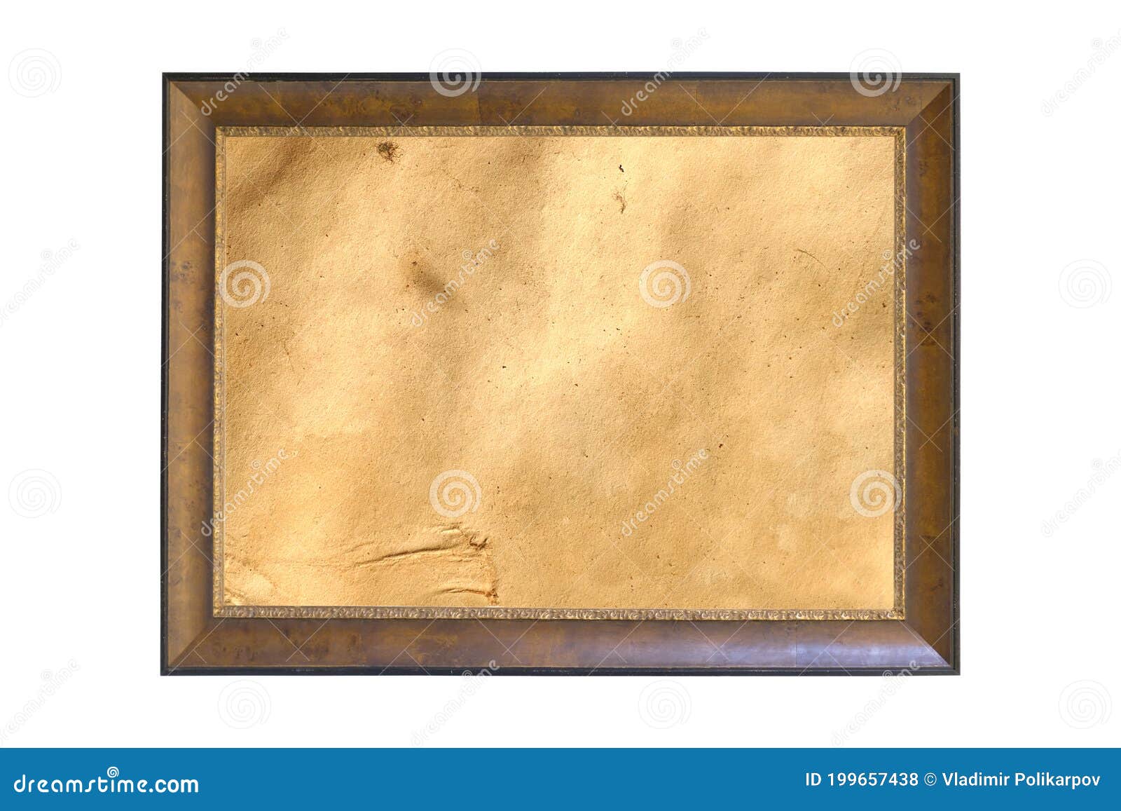 Old Vintage Painting Isolated on White Background Stock Photo - Image ...