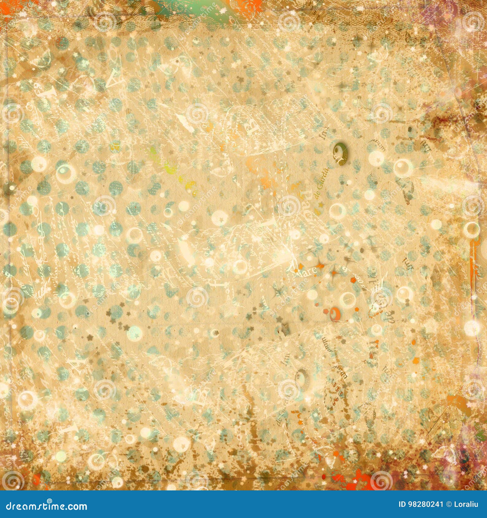 Old Vintage Paper Background with Abstract Pattern Stock Image - Image ...