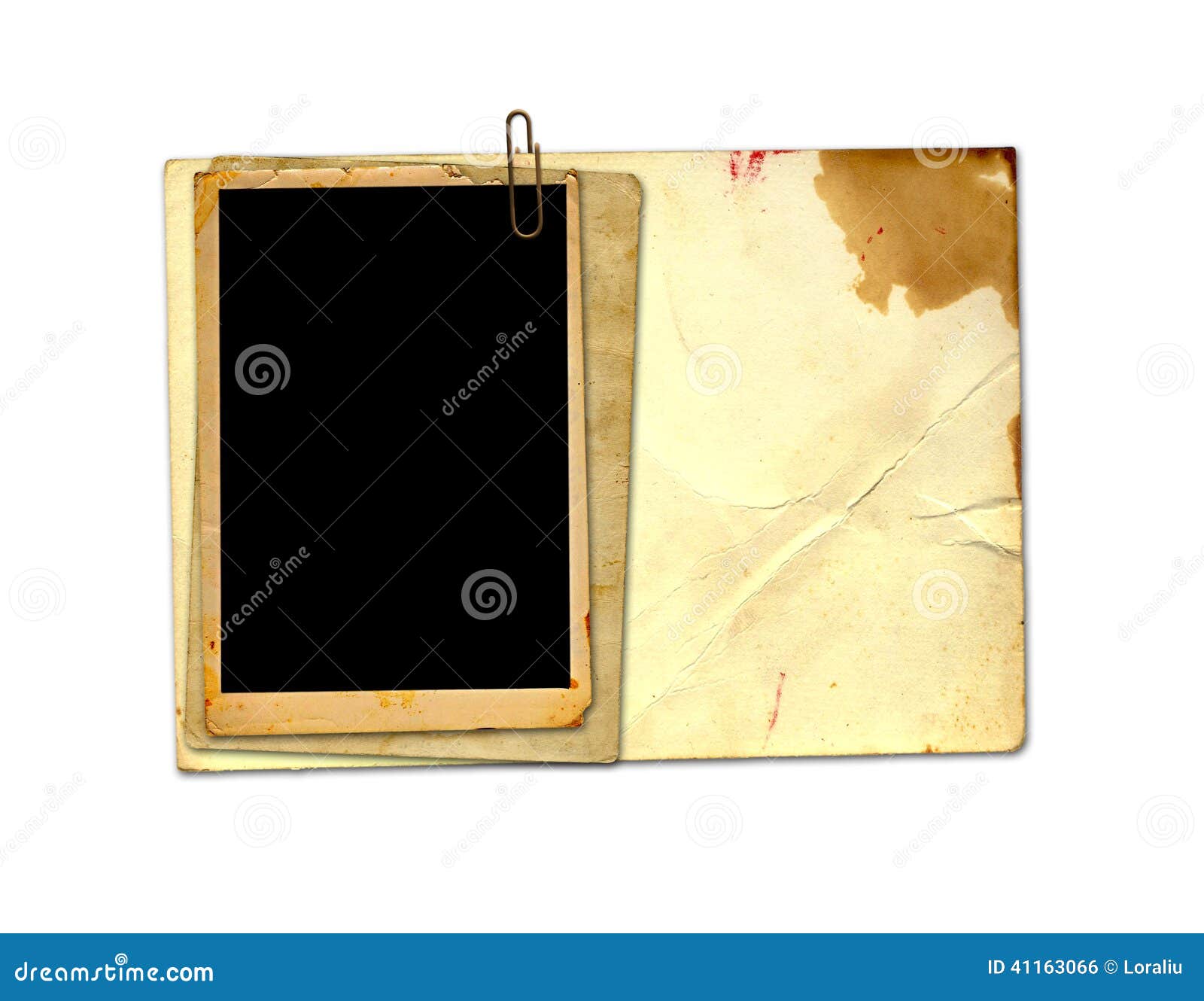 Old Vintage Paper with Grunge Frames Stock Photo - Image of blank ...