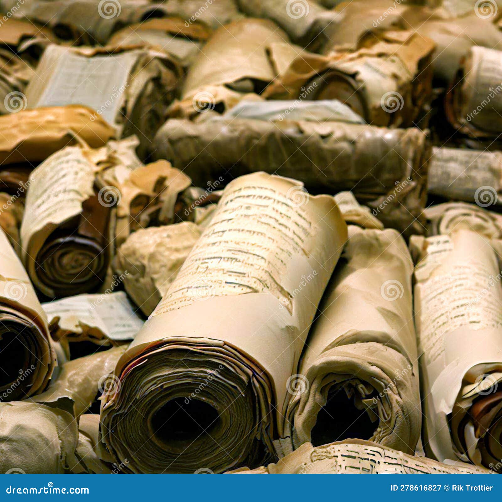 Old paper scrolls stock illustration. Illustration of burnt - 278616827