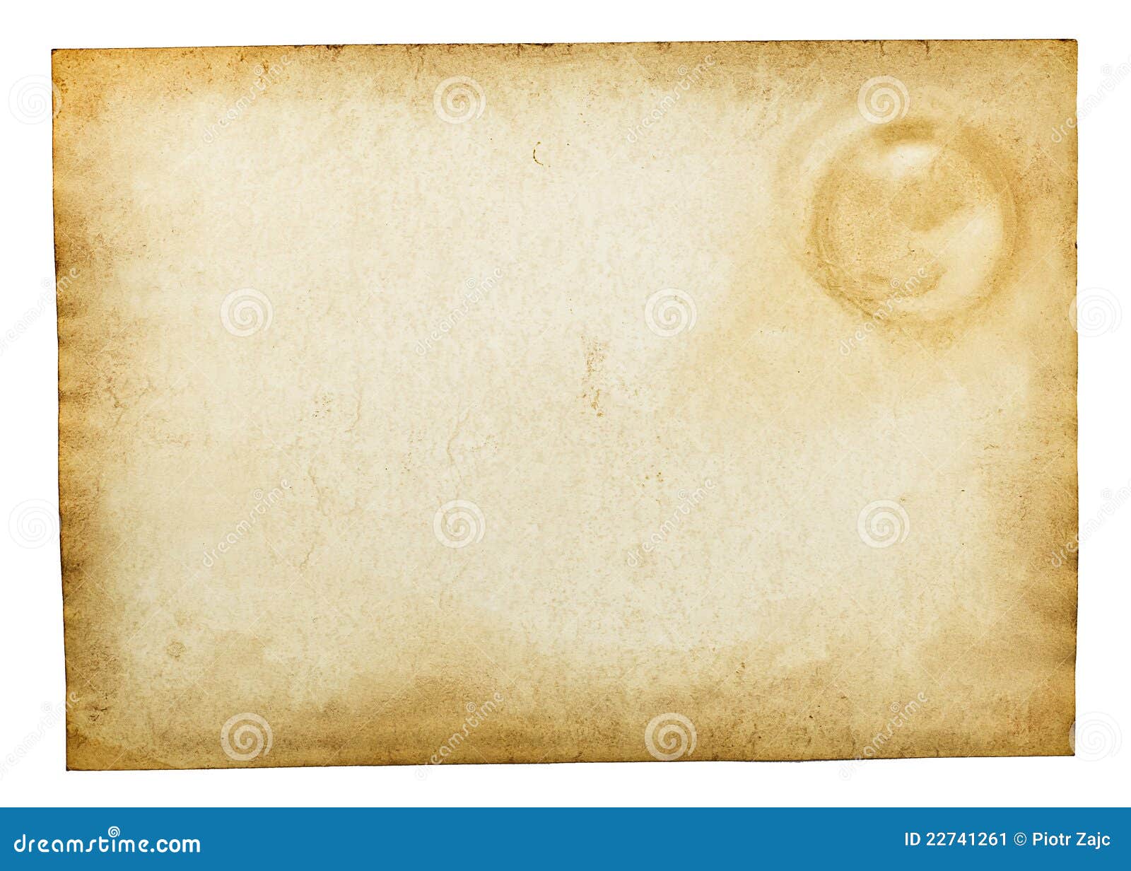 Old Vintage Paper Texture Isolated On White Stock Image - Image: 22741261