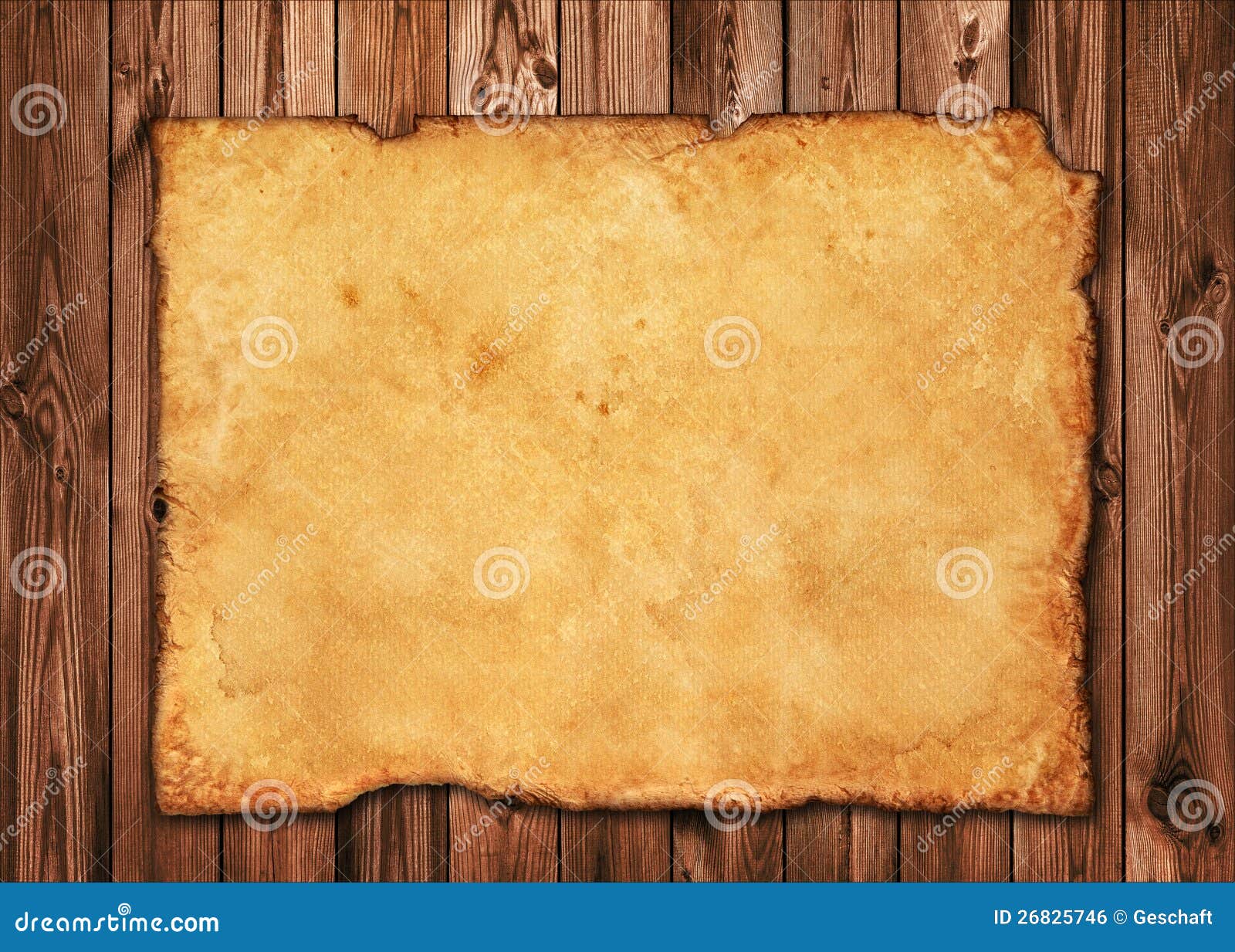 Old Vintage Paper with Torn Edge Stock Photo - Image of obsolete, panel ...