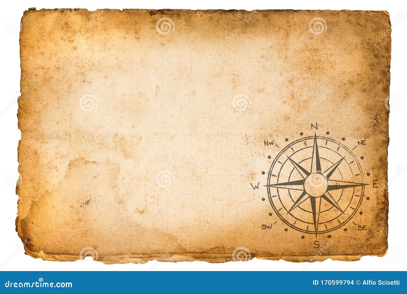 Antique Ornate Compass Rose