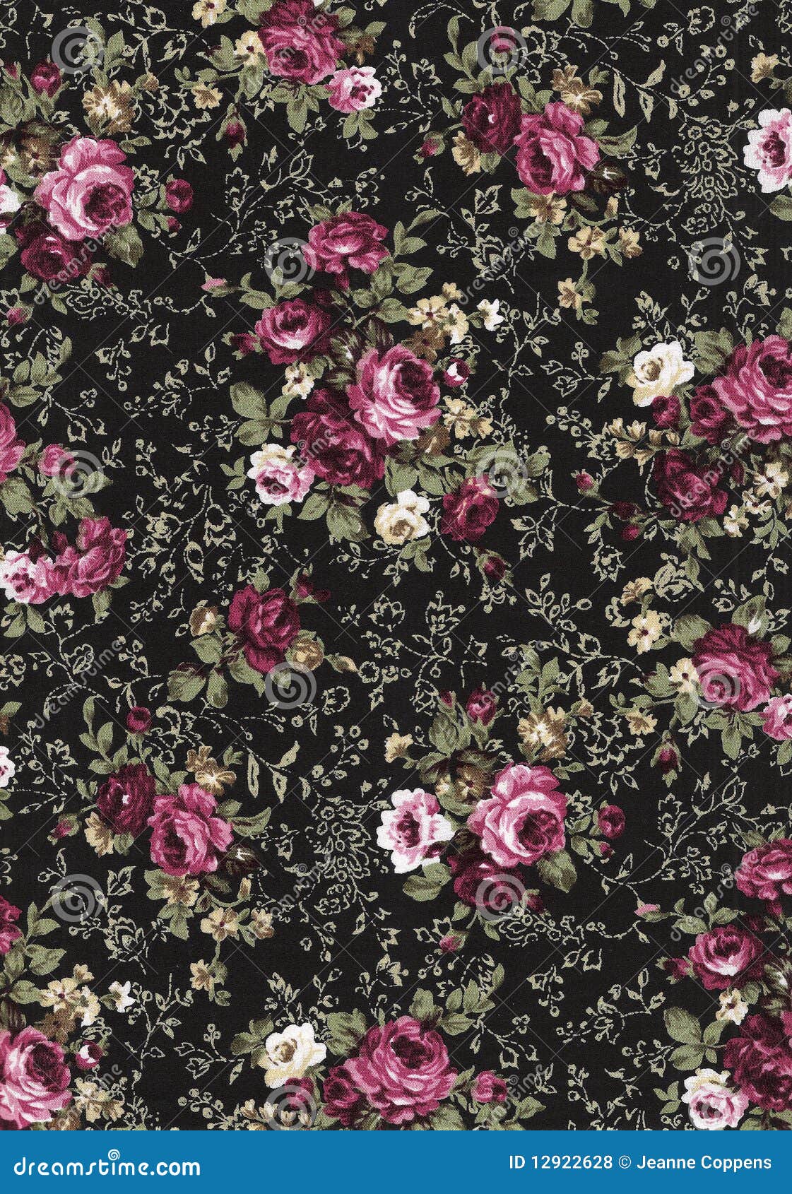 Old Vintage Pattern with Roses. Stock Photo - Image of background ...