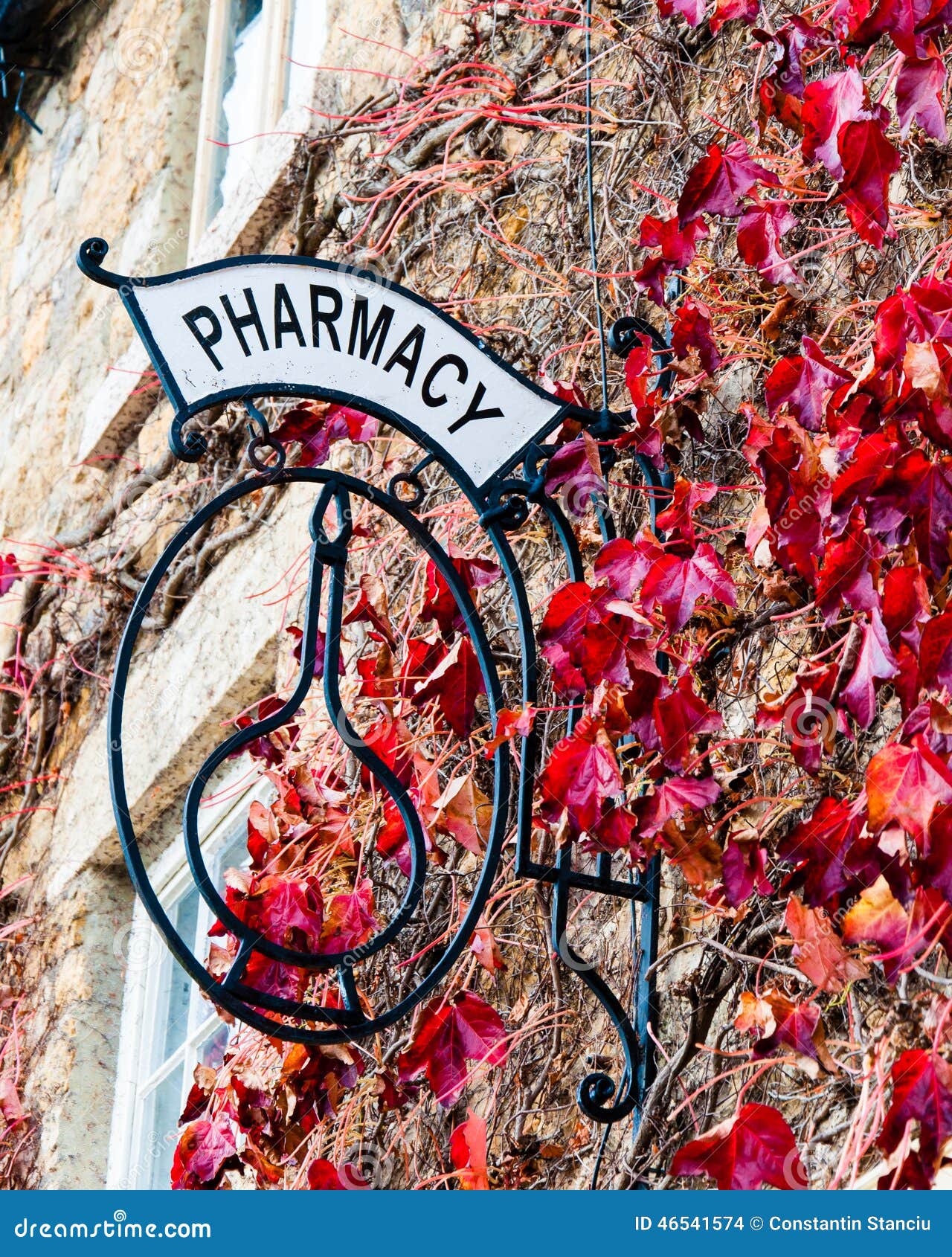 Old vintage Pharmacy sign stock photo. Image of sign - 46541574