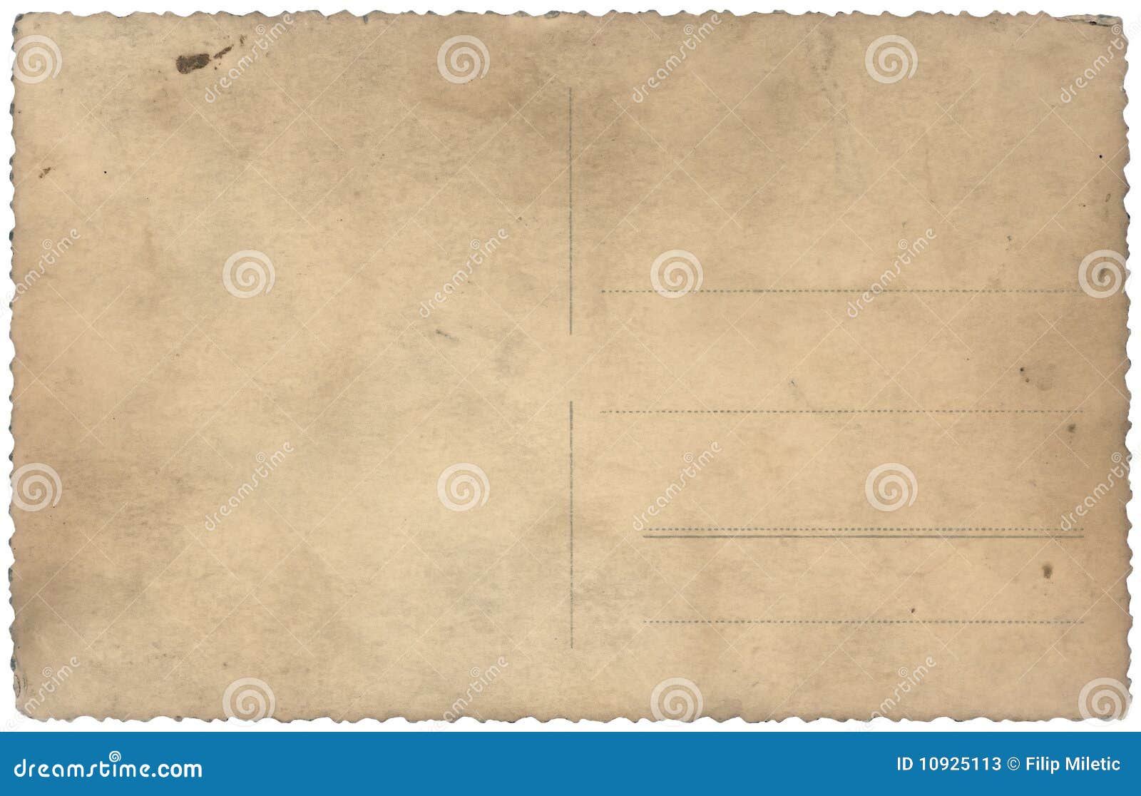 Vintage Postcard Letter Mail Stamps Used Paper Texture Stock Image ...