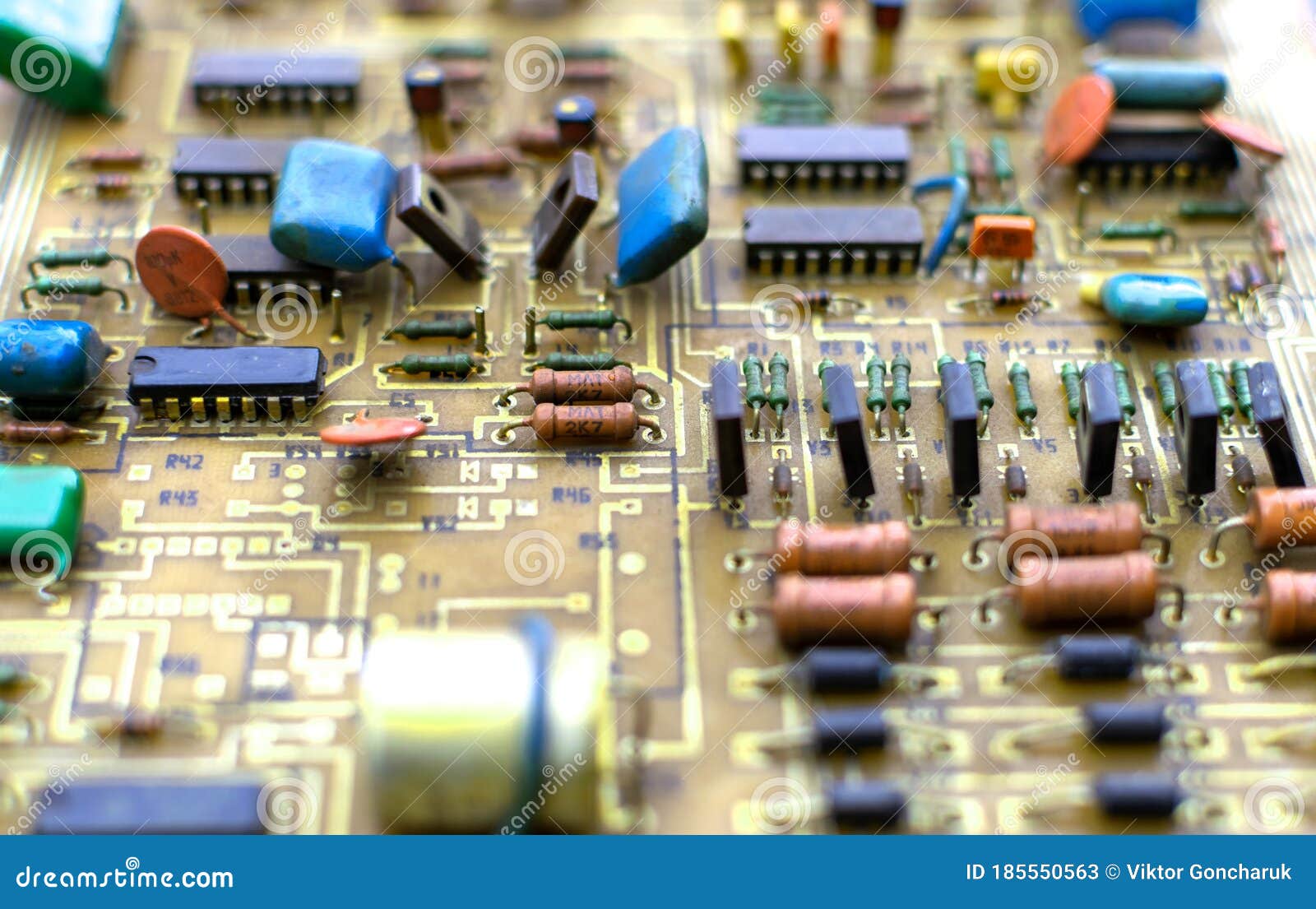 Old Vintage Printed Circuit Board Stock Image - Image of electronic ... Old Vintage Printed Circuit Board Stock Image - Image of electronic ...