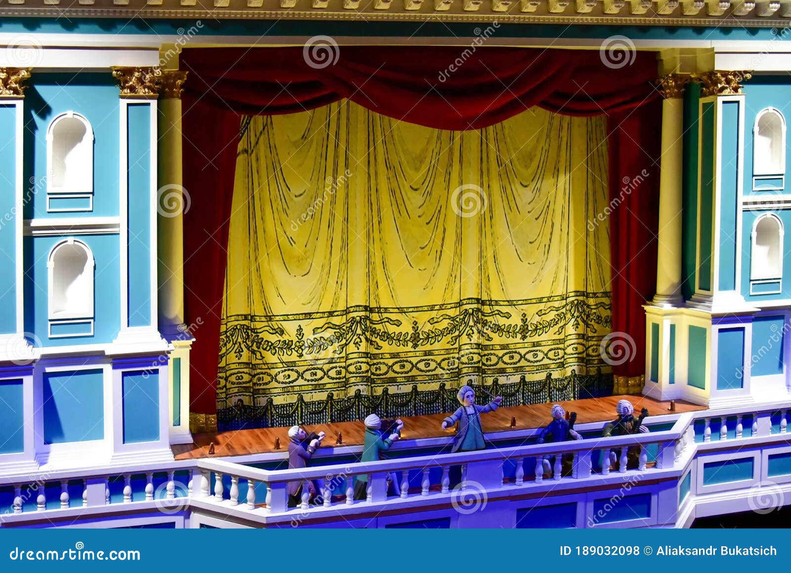 Vintage Puppet House Model Of A Weighing Scale Isolated On White Stock ...