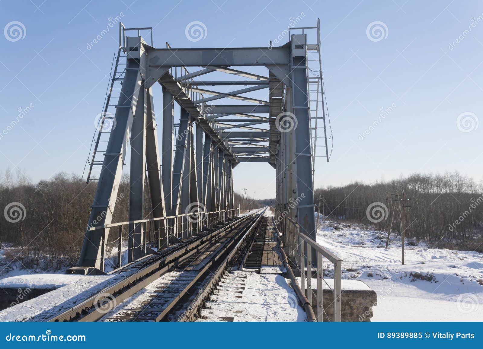 Old Vintage Railroad Bridge Stock Image - Image of iron, steel: 89389885
