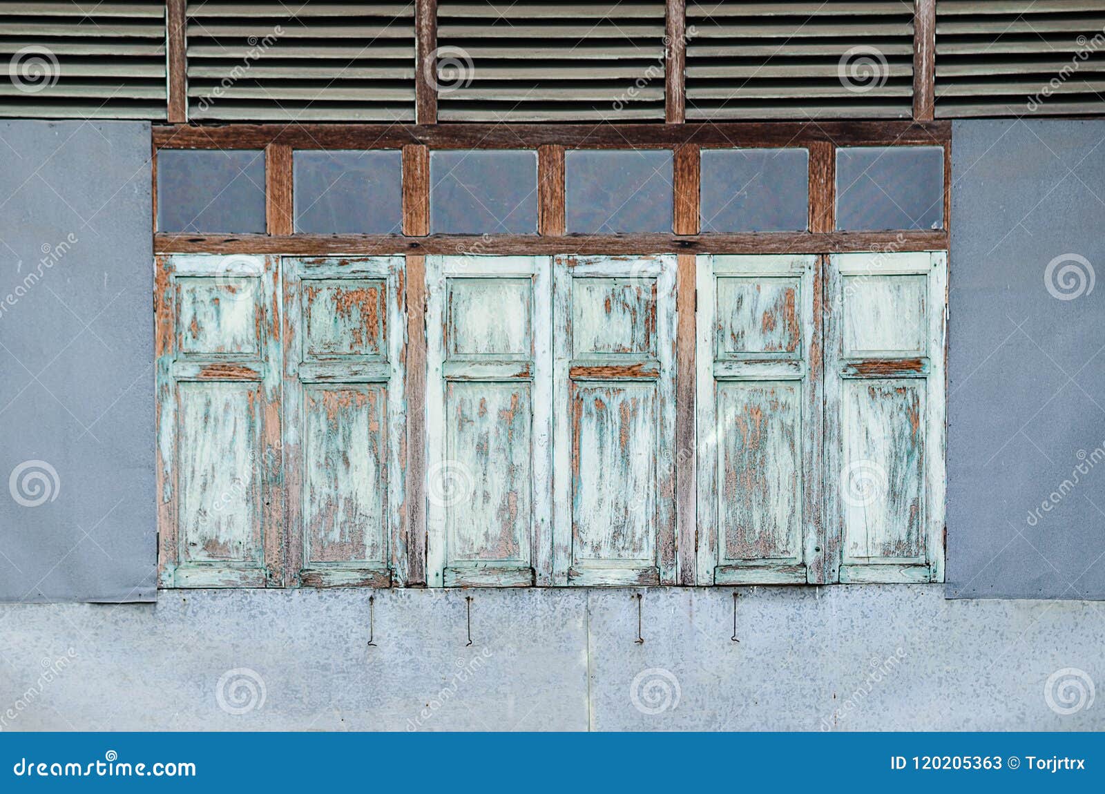 Old Vintage Retro Style Wood Windows with Background and Texture Stock ...