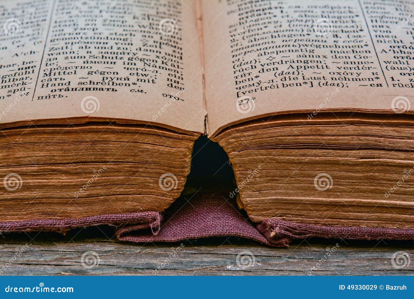 Old dictionary book stock image. Image of russian, library - 49330029