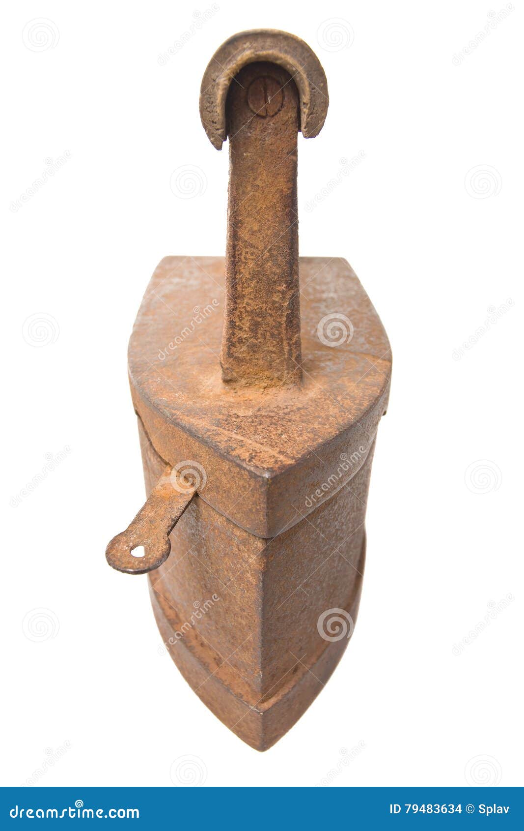 Old Vintage Russian Soviet Rusty Iron Isolated Stock Photo - Image of ...