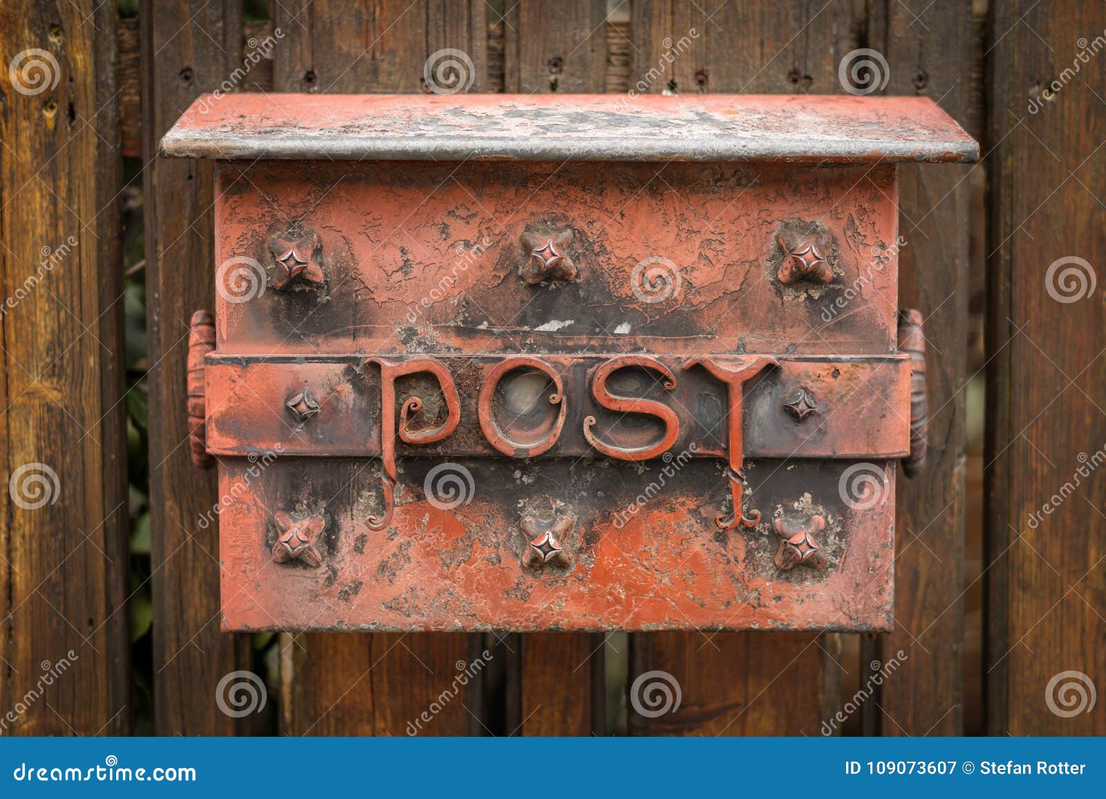 An Old Vintage Rusty Mailbox in Austria Stock Image - Image of mail ...