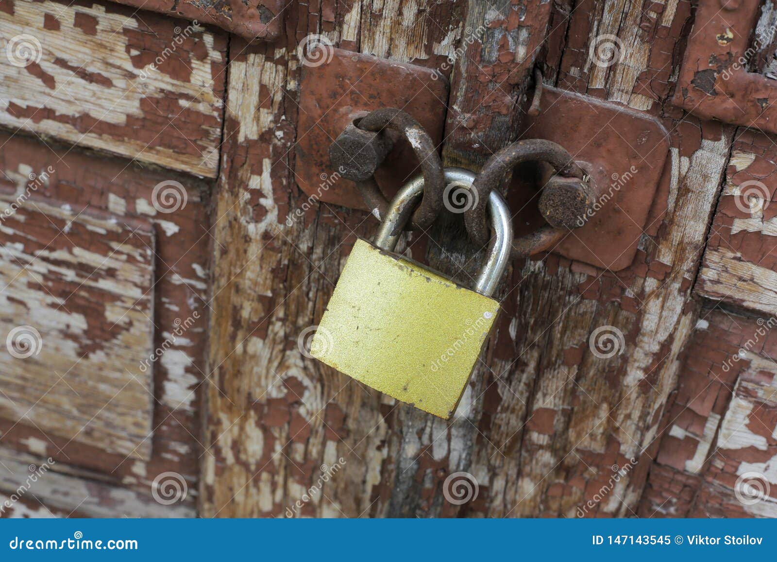 Old vintage rusty padlock stock image. Image of gold - 147143545