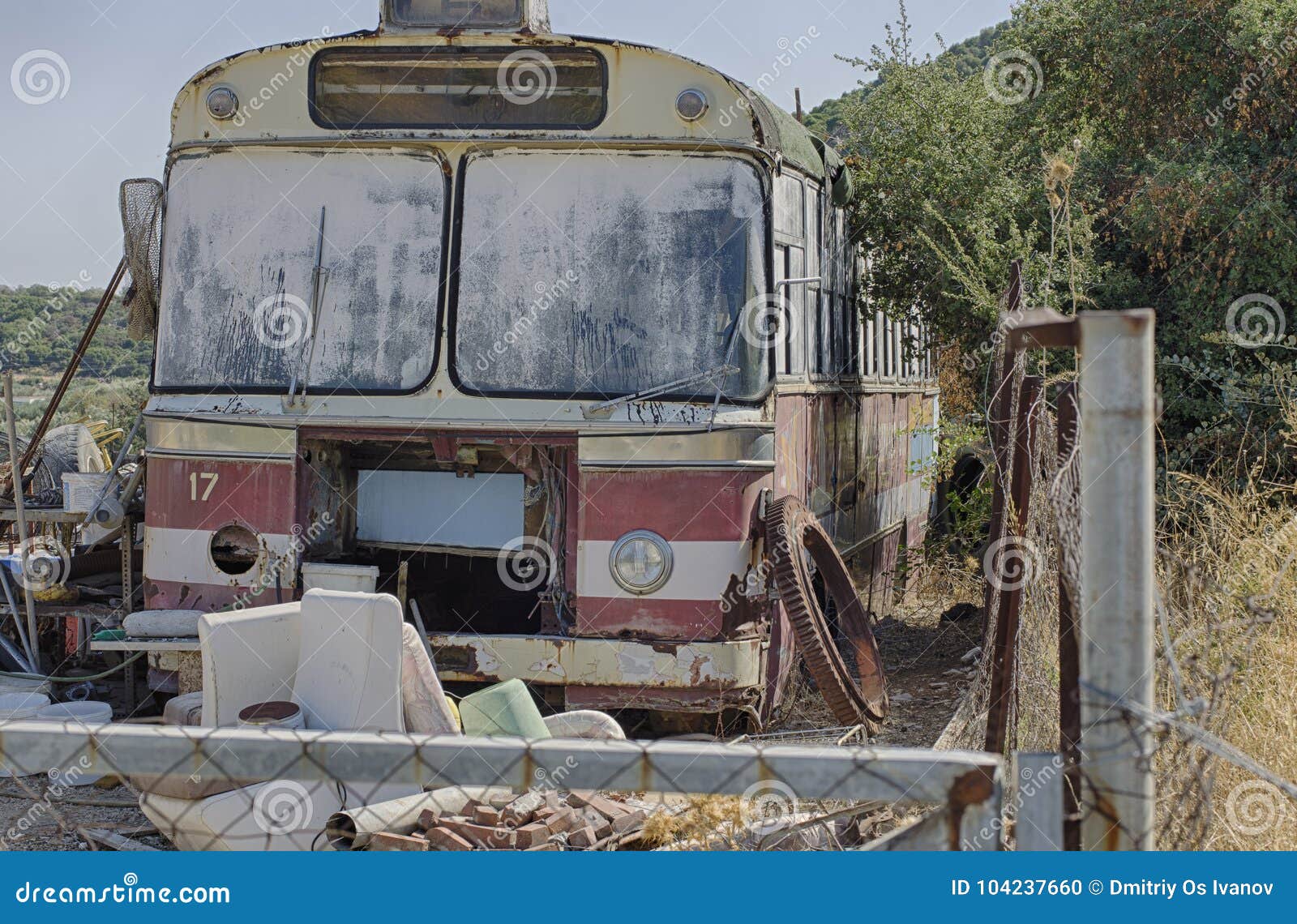 Old Vintage Rusty Regular Bus Stock Photo - Image of dynamic, outdated ...