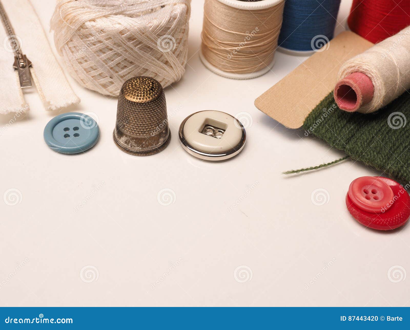 Old vintage sewing tools stock photo. Image of spool - 87443420