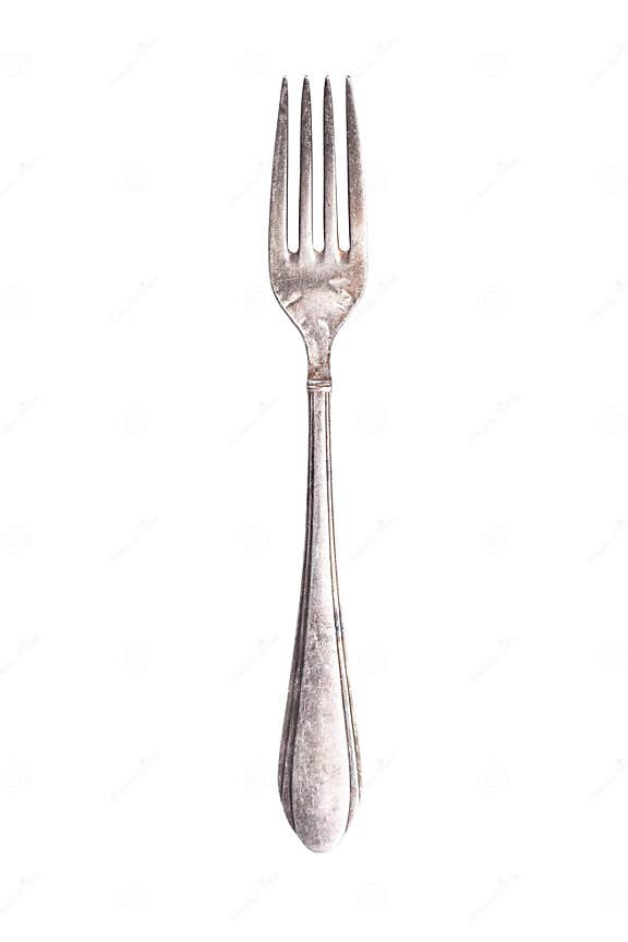 Old vintage silver fork stock image. Image of collection - 73659117