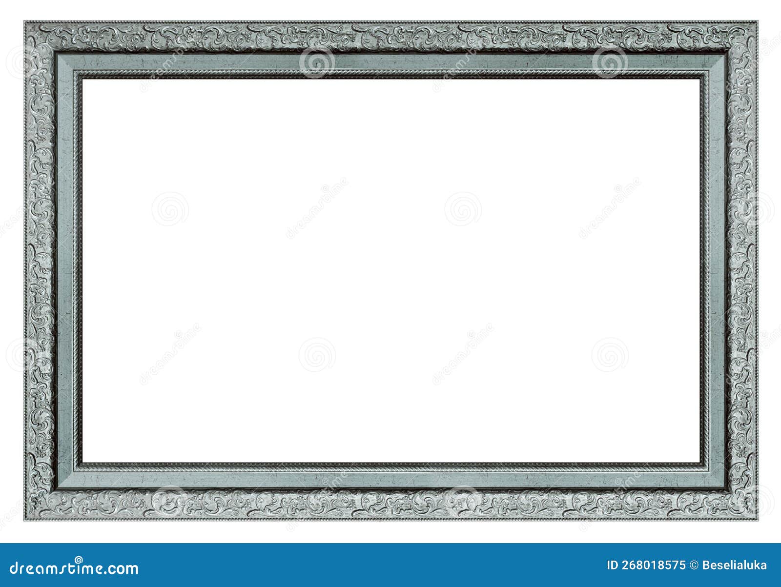 Old vintage silver frame stock image. Image of interior - 268018575
