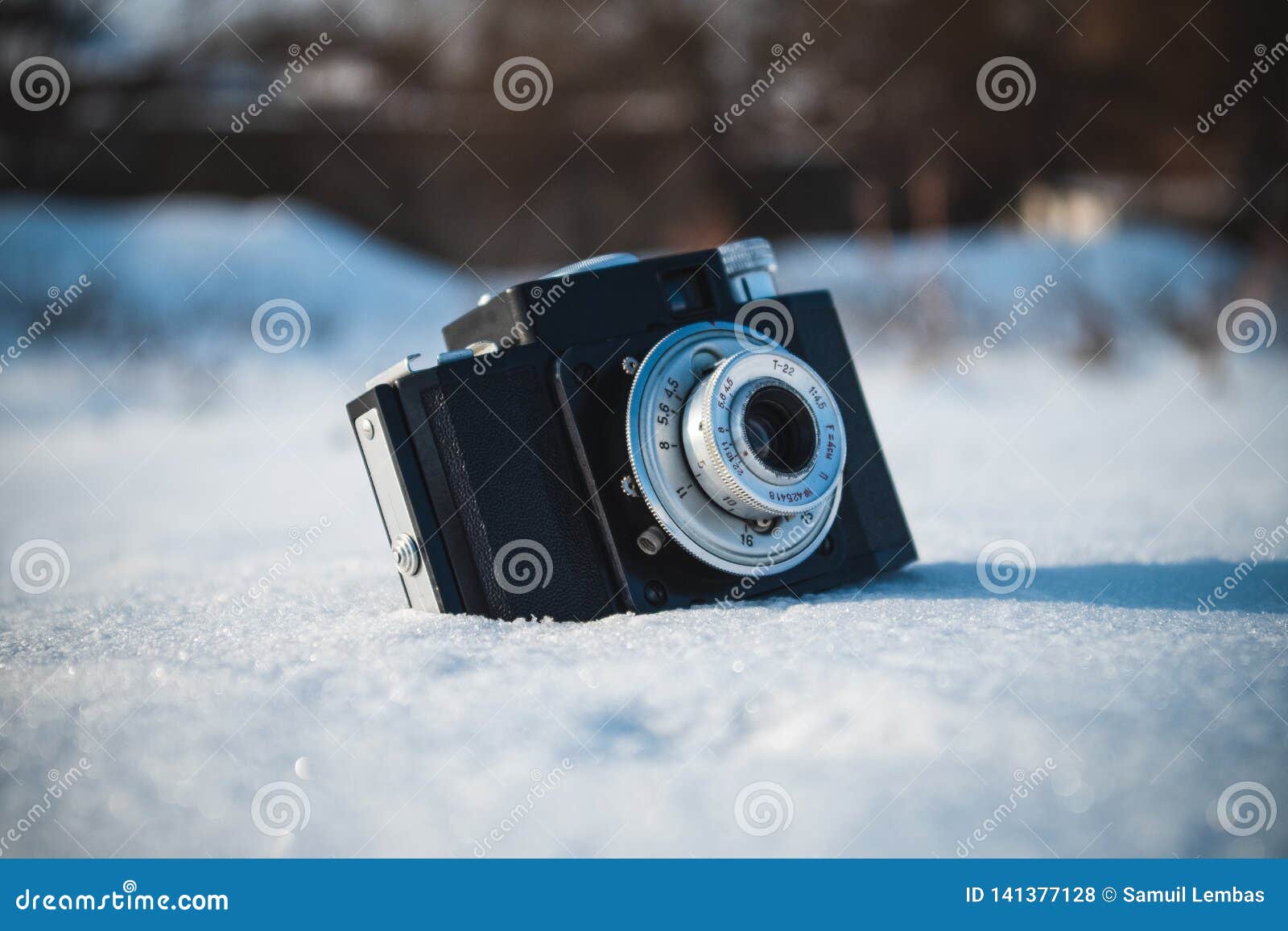 Old Retro Soviet Camera stock photo. Image of analog - 141377128