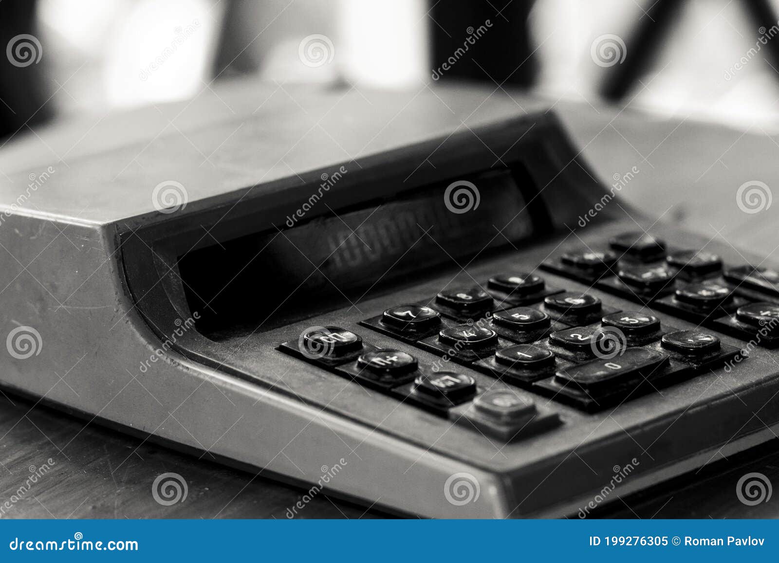 Old Vintage Soviet Electronic Retro Calculator for the Account Stock ...