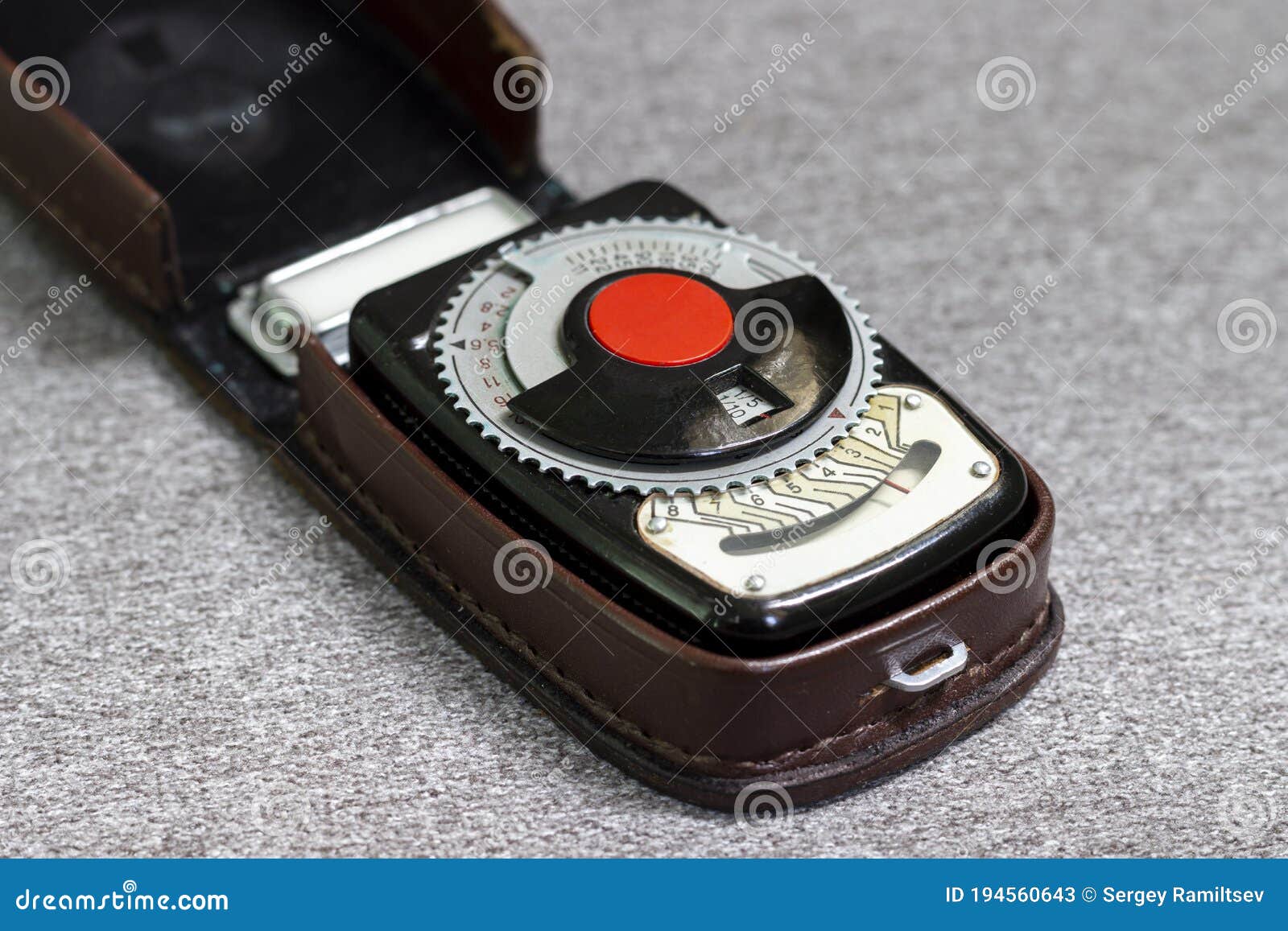 Old Vintage Soviet Retro Exposure Meter Stock Image - Image of ...