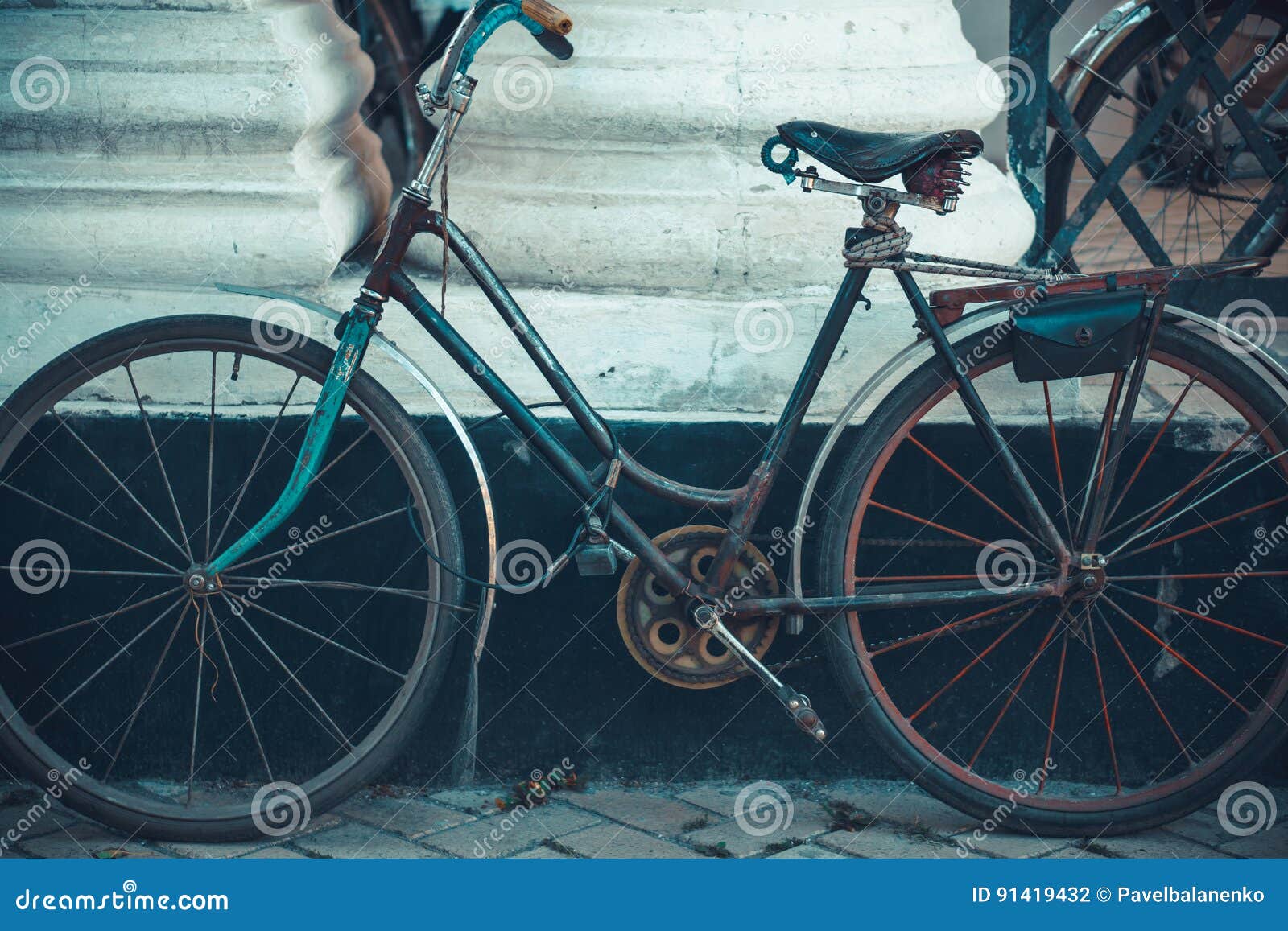 Old Vintage Soviet Union Bicycle Stock Photo - Image of bike, aged ...
