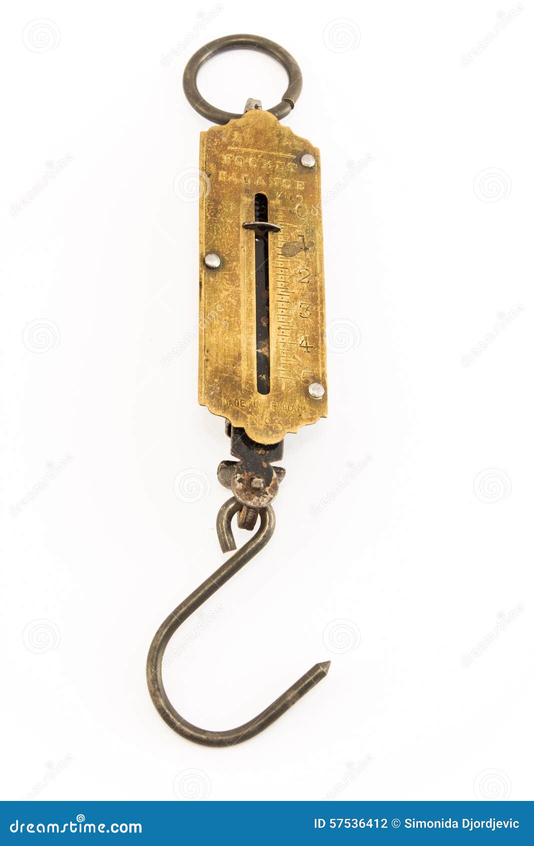 Old vintage spring balance stock photo. Image of equipment - 57536412