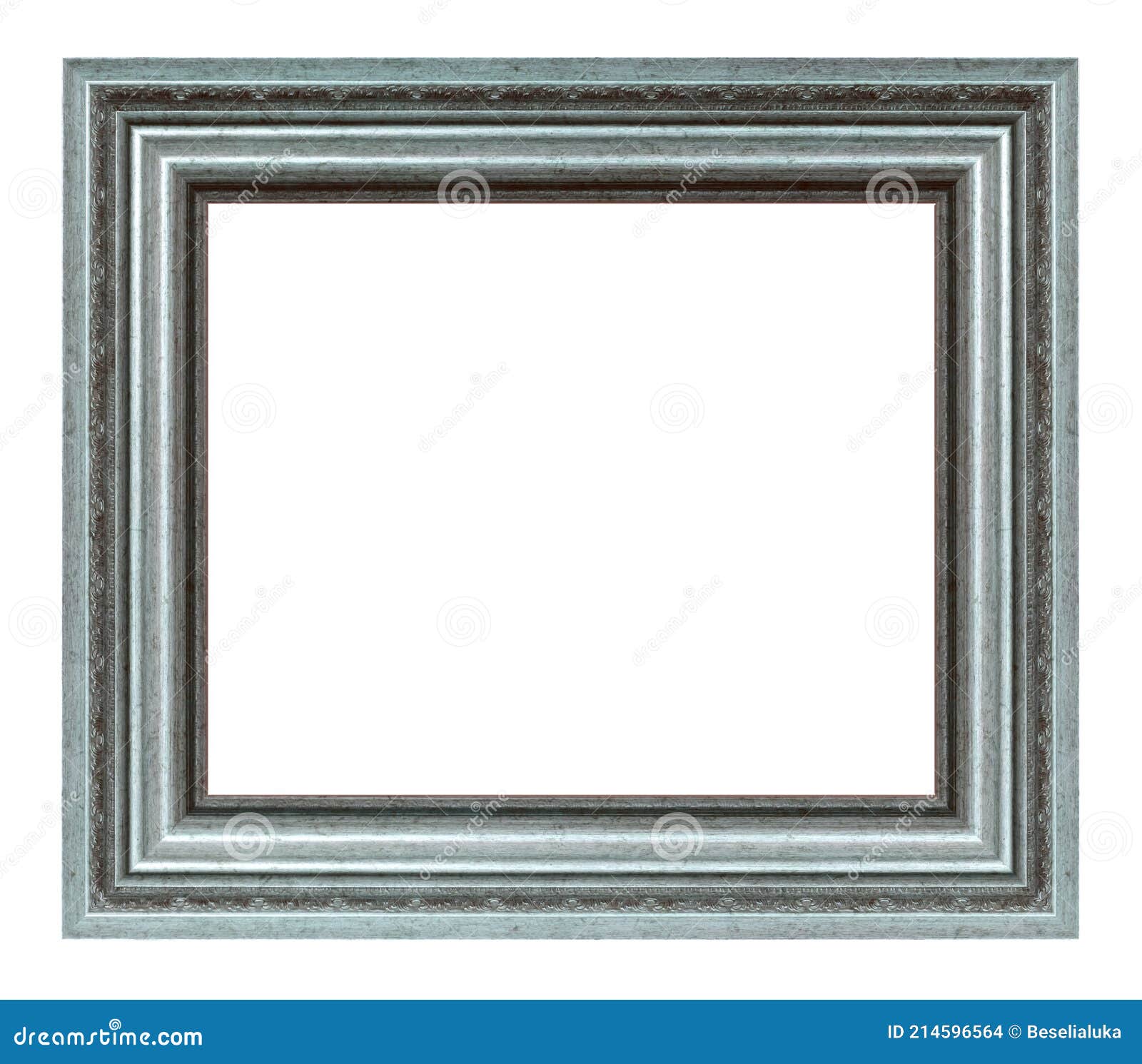 Old Vintage Square Silver Frame Stock Photo - Image of wood, fashioned ...