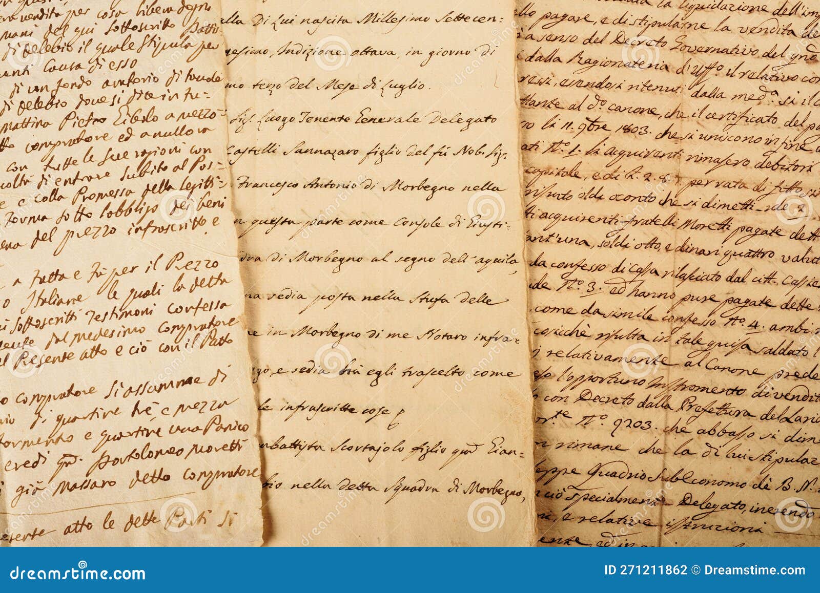 Old Vintage Stacked Handwritings Stock Photo - Image of manuscripts ...
