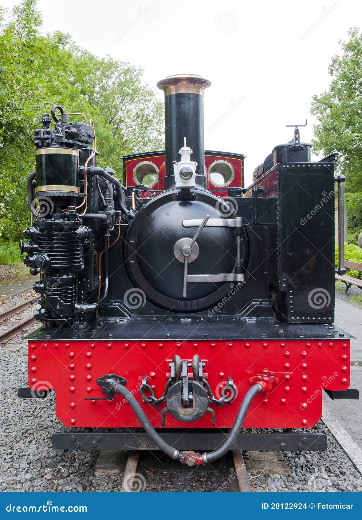 Old Vintage Steam Railway Engine Stock Photo - Image of gauge, united ...