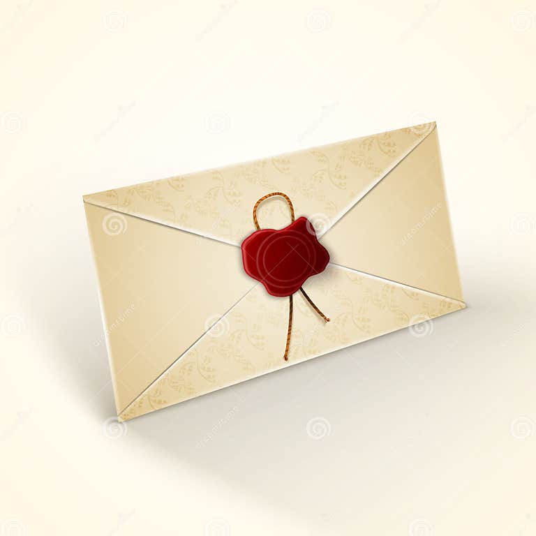 Old Vintage Style Envelope. Mail Stock Vector - Illustration of postage ...