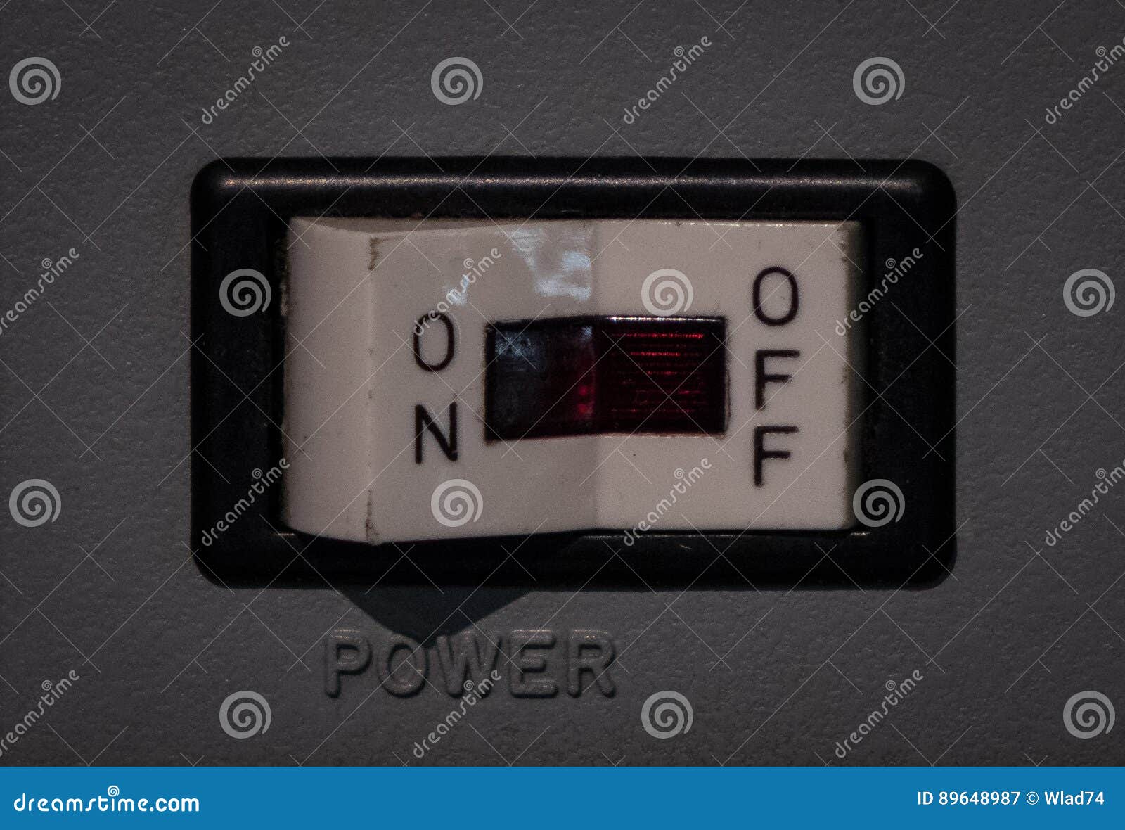 The Old and Vintage Switch of a Machine Stock Image - Image of ...