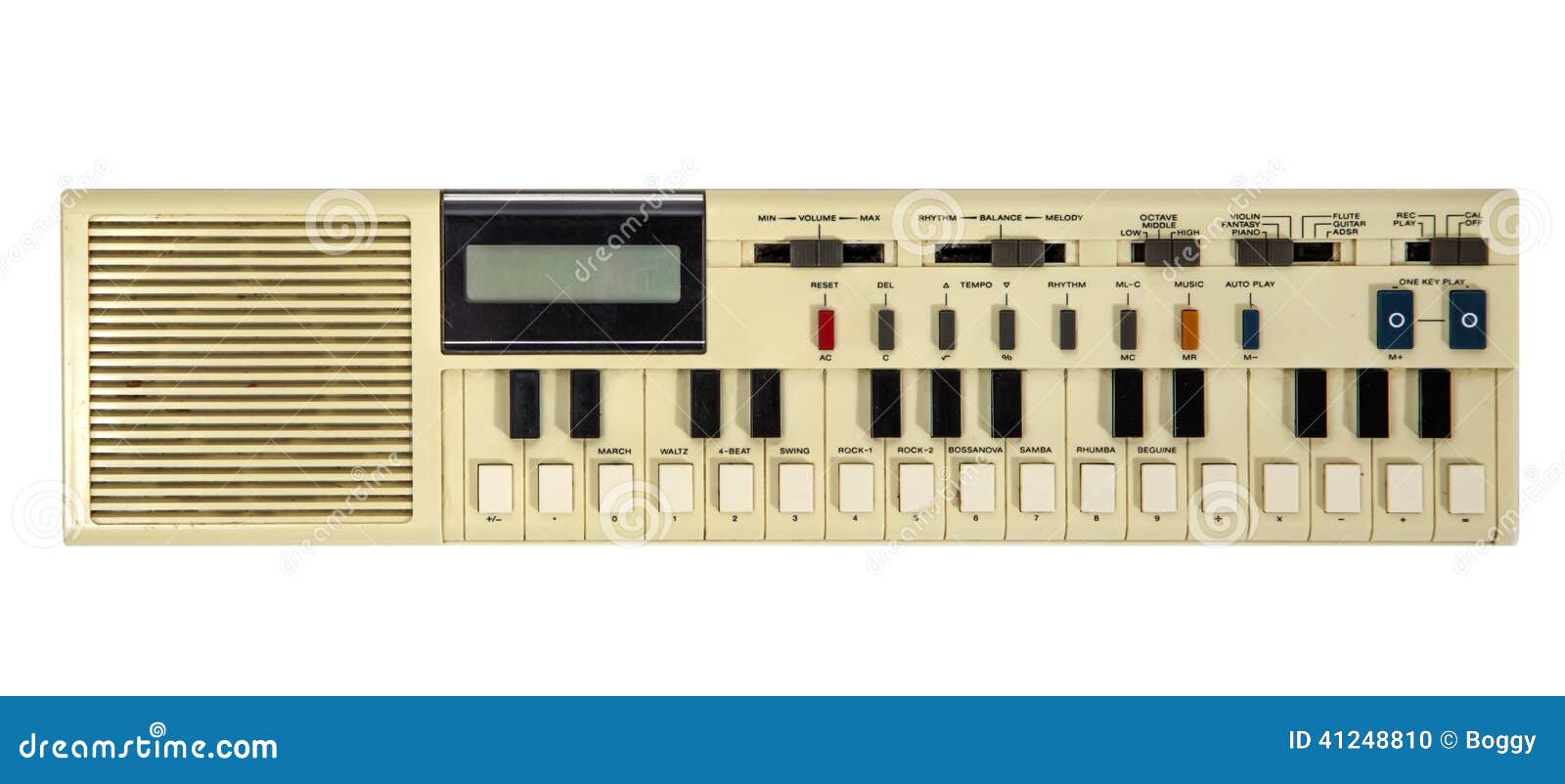 Old vintage synthesizer stock photo. Image of play, keyboard - 41248810