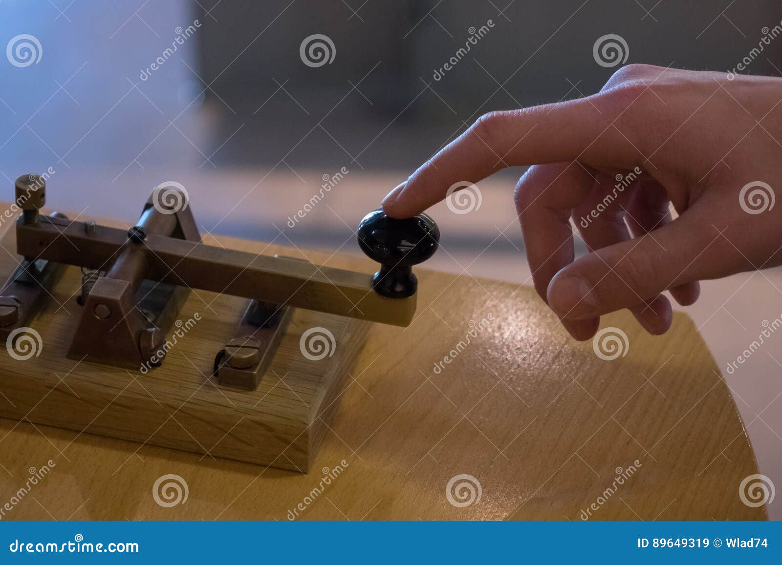 The Old and Vintage Telegraph Key and Operator S Hand , Morse Sy Stock ...