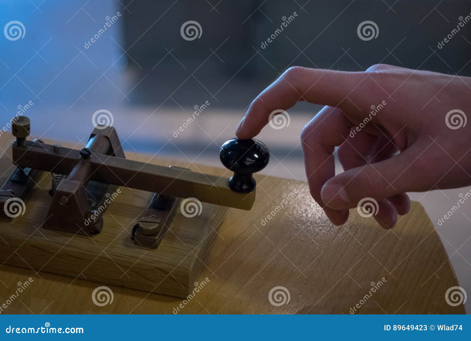 The Old and Vintage Telegraph Key and Operator S Hand , Morse Sy Stock ...