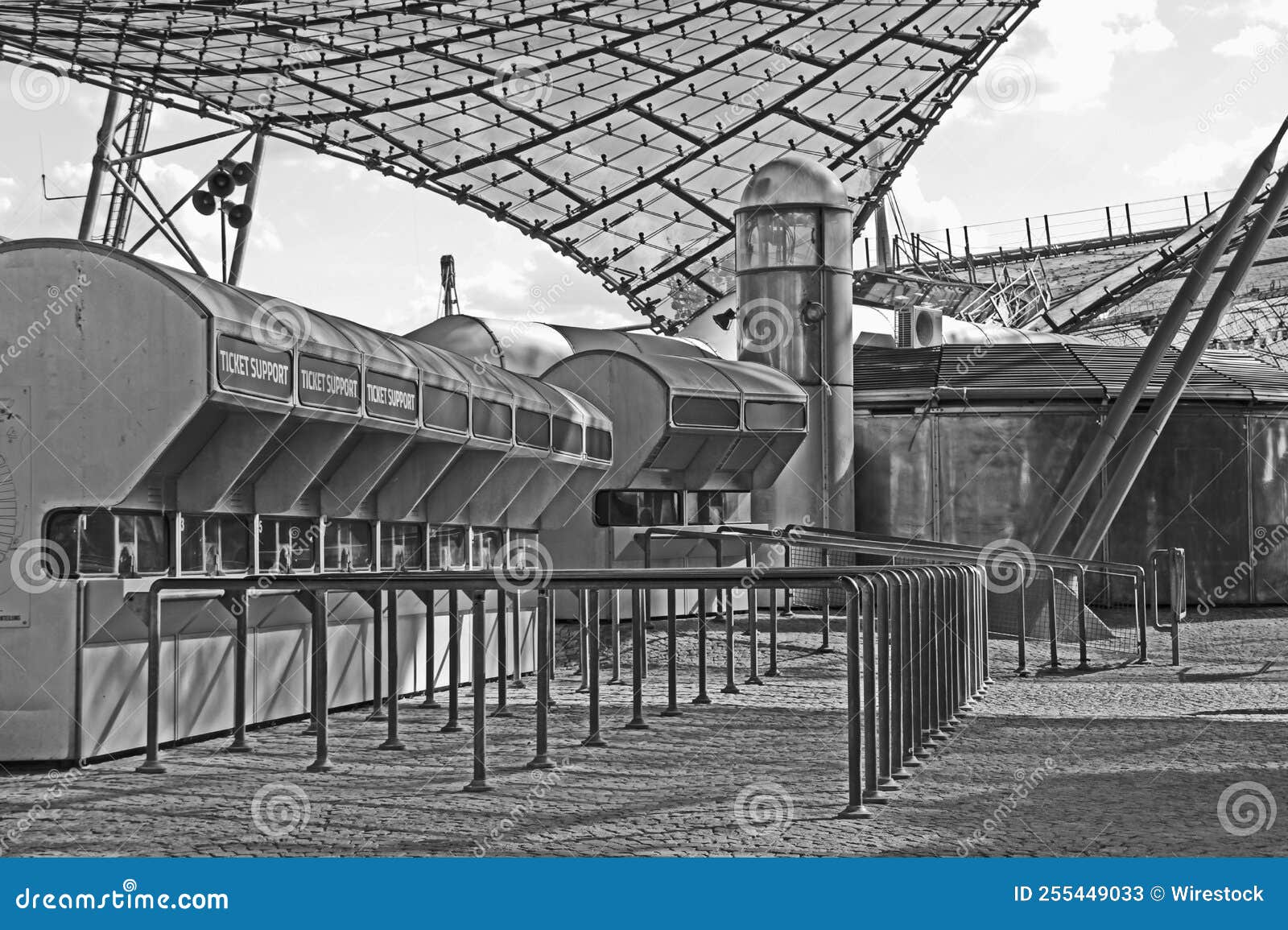 Old vintage ticket-booth stock image. Image of white - 255449033