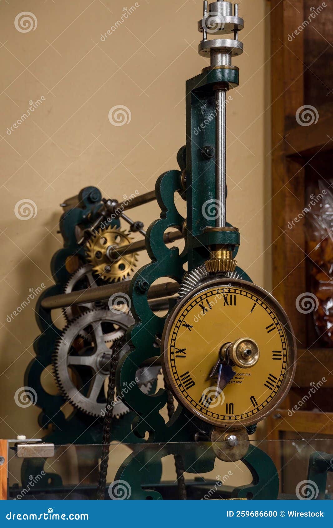 Old Vintage Tower Clock in an Old Factory Stock Photo - Image of ...