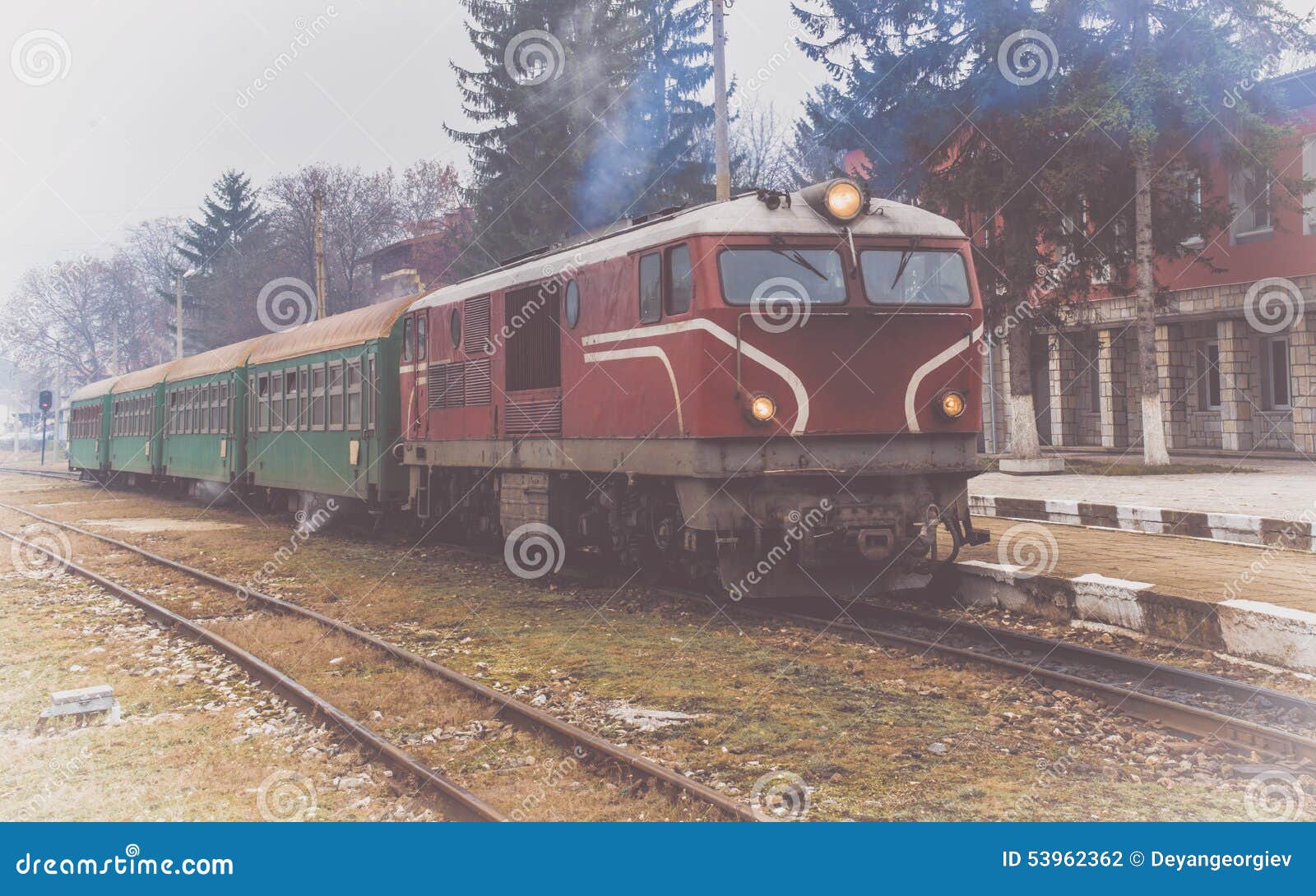 Old vintage train stock photo. Image of transportation - 53962362