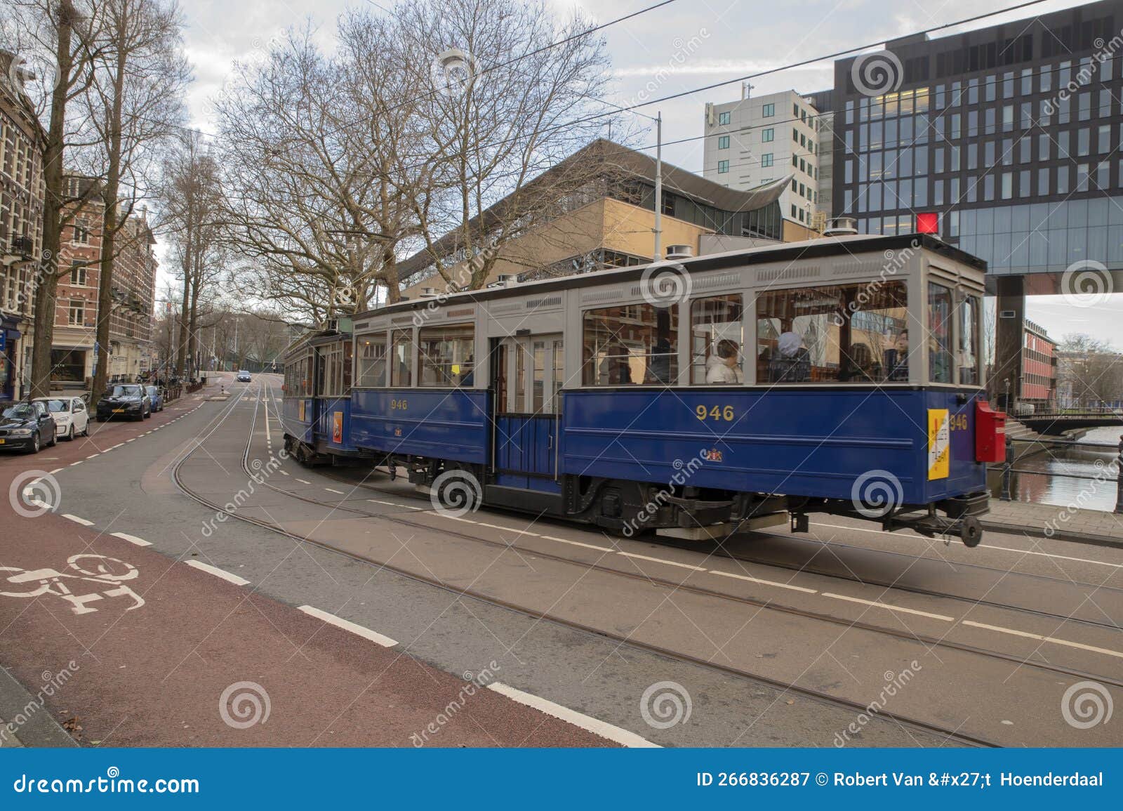 Old Vintage Tram at Amsterdam the Netherlands 27-12-2022 Editorial ...