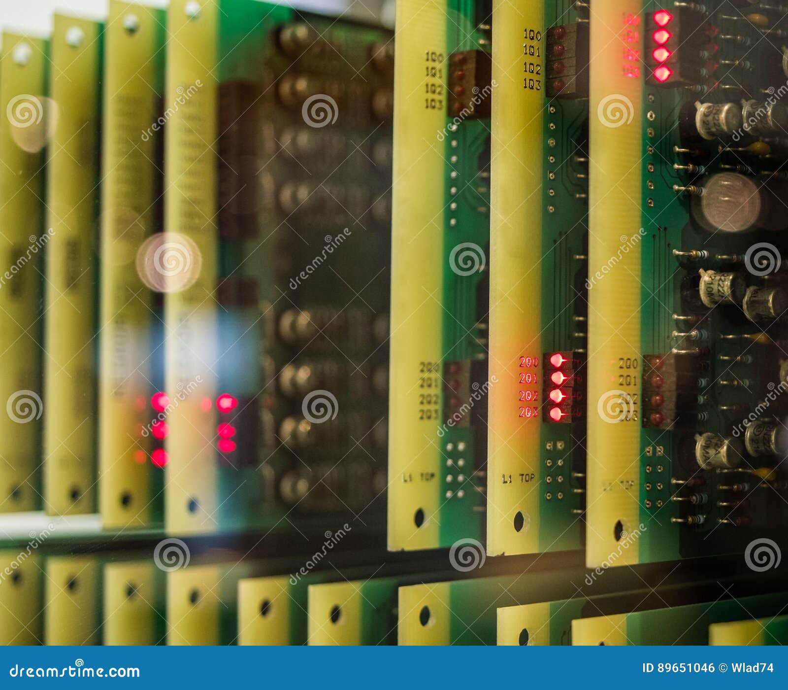 The Old Transistors Computer Chip On White Background Stock Photography ...