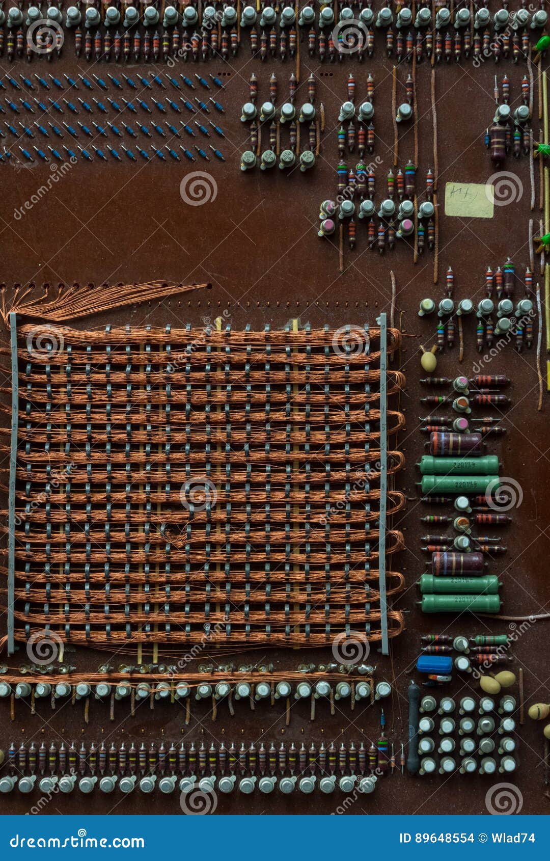 The Old And Vintage Transistors Computer Chips Royalty-Free Stock Image ...