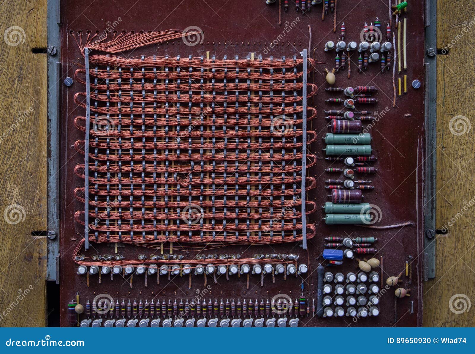 The Old And Vintage Transistors Computer Chips Royalty-Free Stock Image ...