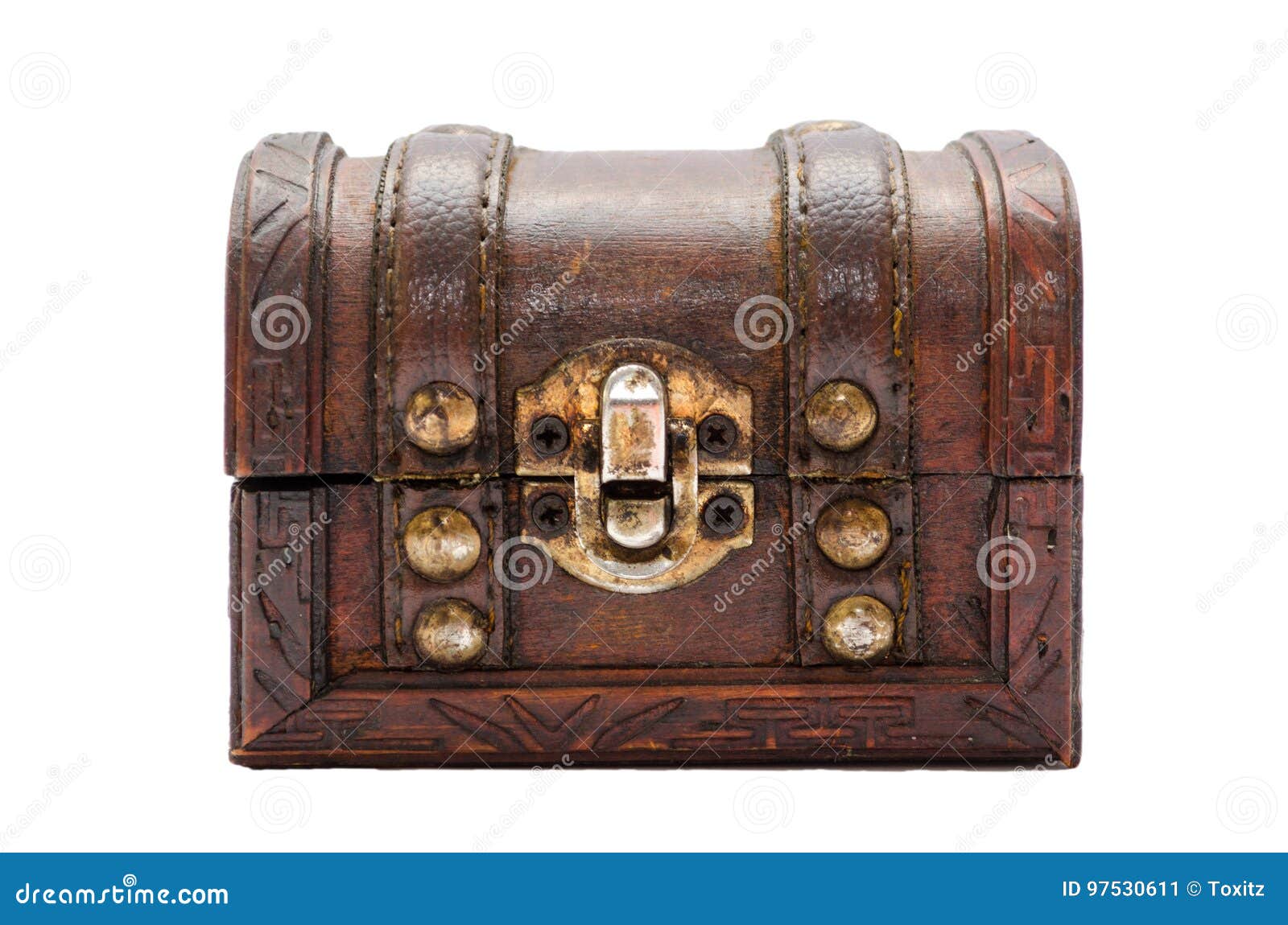 Old Vintage Treasure Chest. Stock Image - Image of chest, pirate: 97530611
