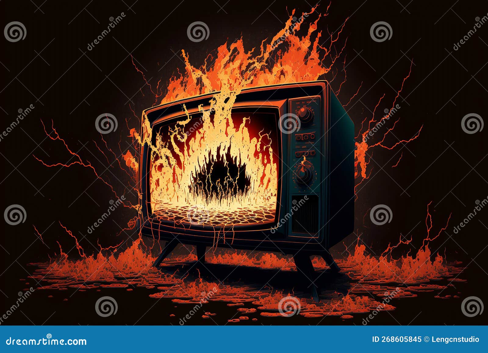 Old Vintage TV Burning, Exploding Television, Why it Happens, How To ...