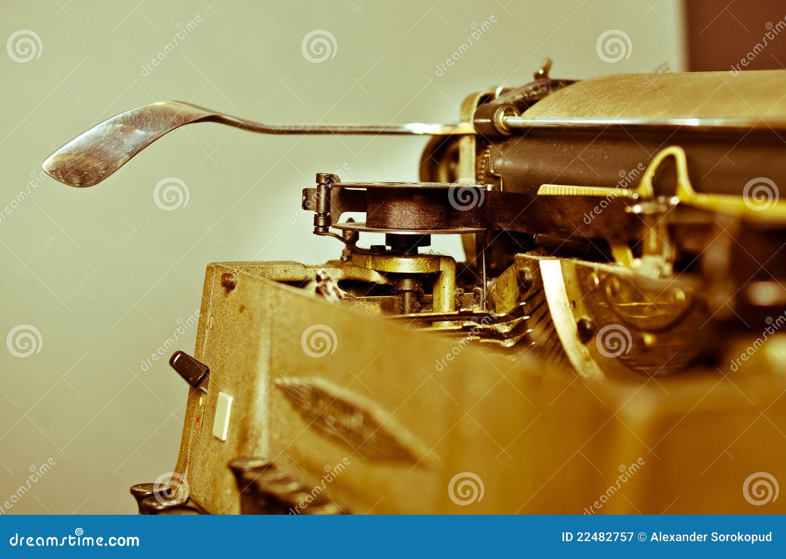 Old vintage typewriter stock image. Image of machine - 22482757