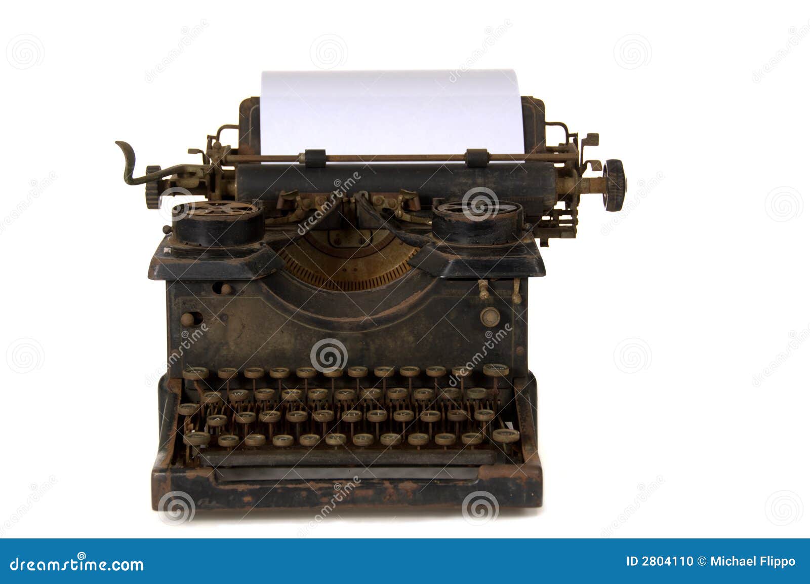 Old vintage typewriter stock photo. Image of keyboard - 2804110
