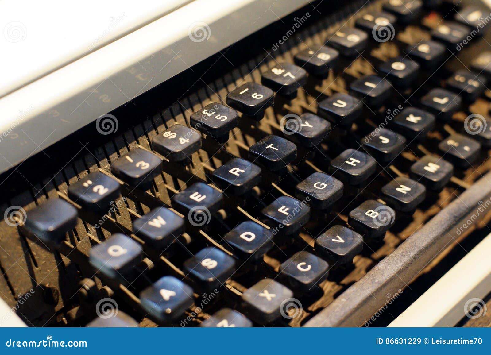 Old Vintage Typewriter Machine Stock Image - Image of office, concept ...
