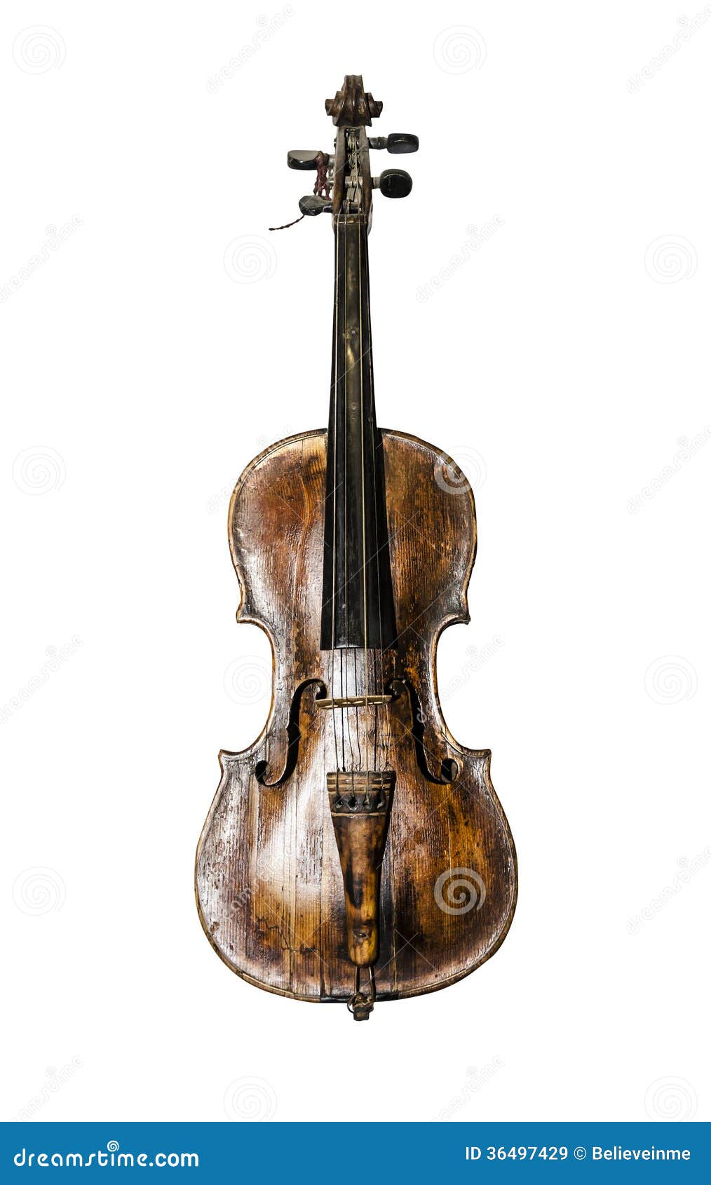 Old vintage violin stock image. Image of contrabass, orchestra - 36497429