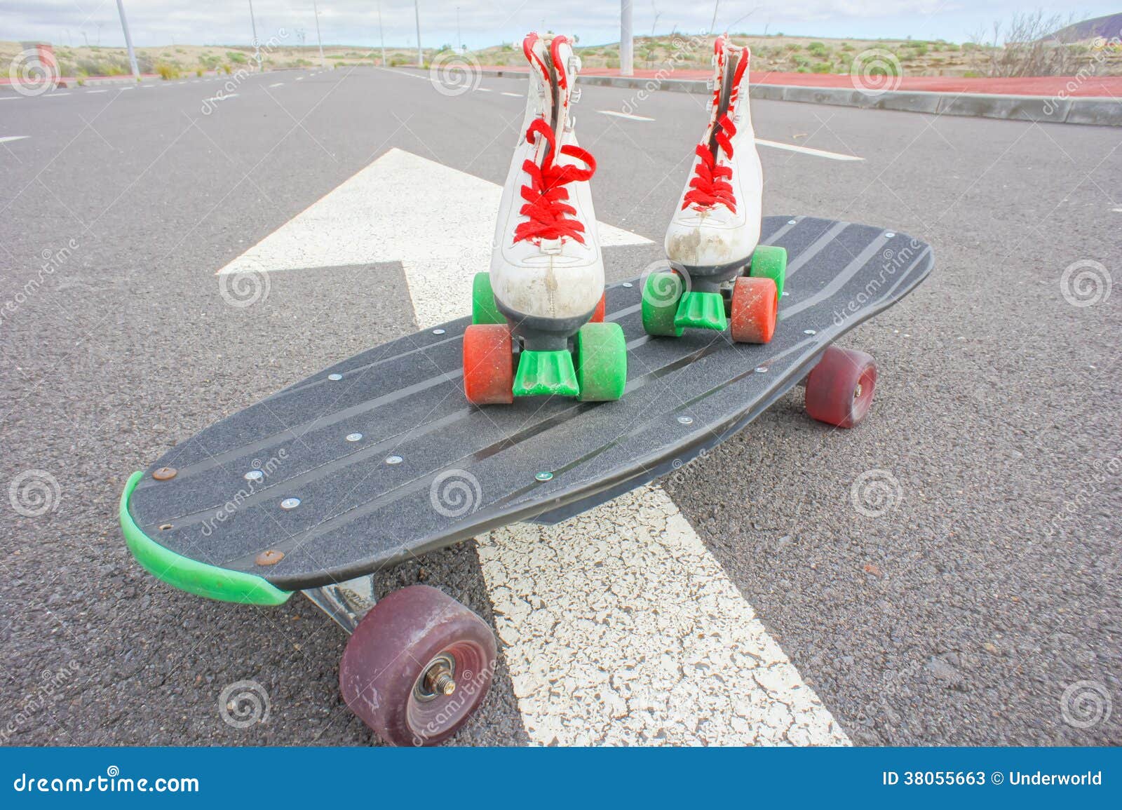 Old Vintage White Skate Boot Stock Image - Image of consumed ...